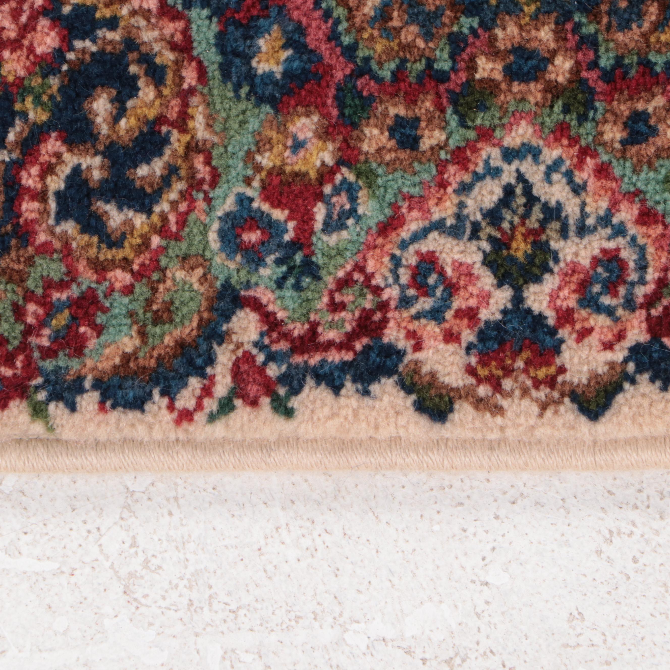 Two Machine Made Karastan Floral Kirman Rugs | EBTH