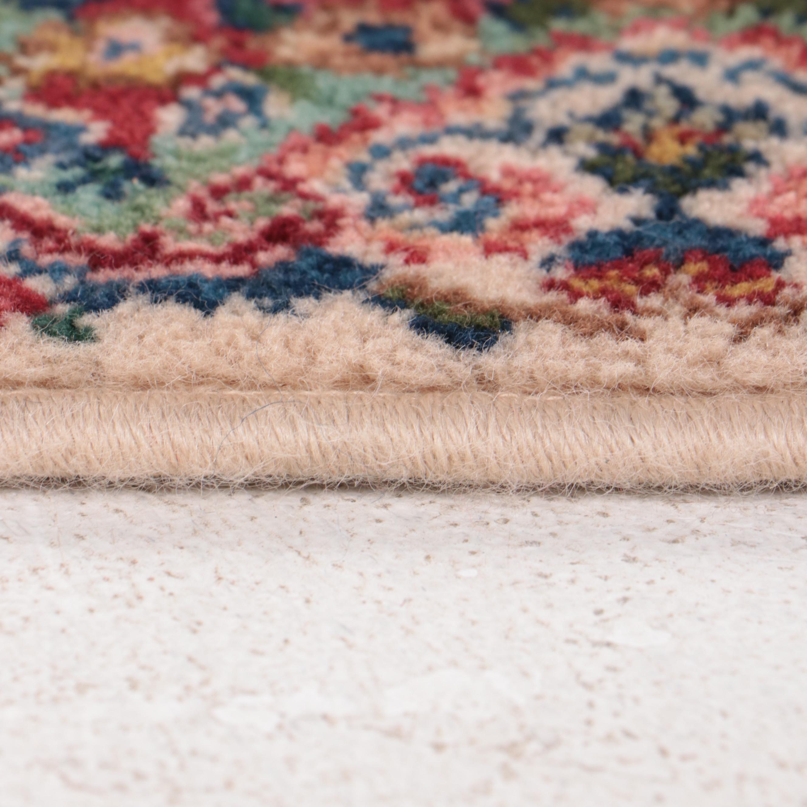 Two Machine Made Karastan Floral Kirman Rugs | EBTH