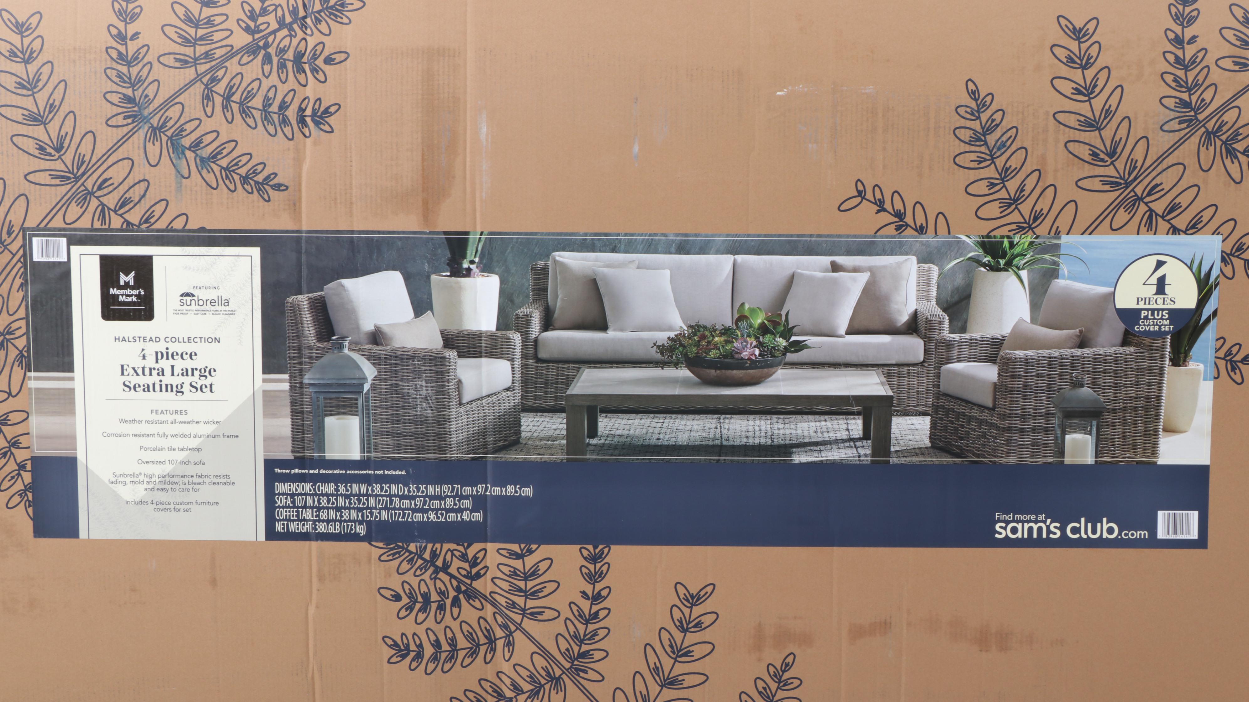 Member's Mark Halstead 4-Piece Extra Large Seating Set | EBTH