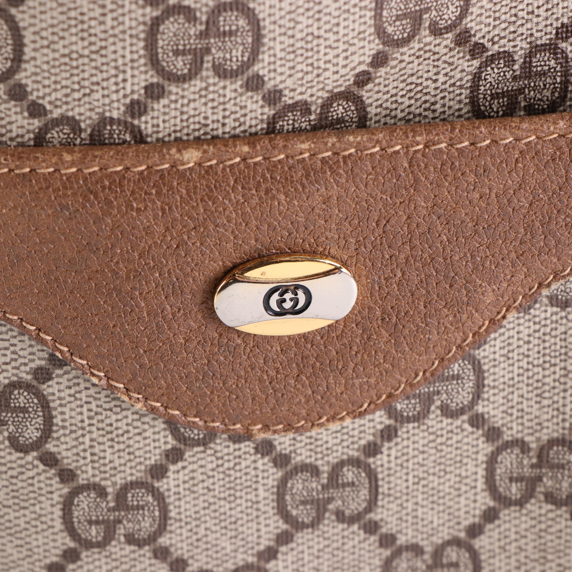 Gucci Accessory Collection GG Supreme Web Strap Tote | EBTH