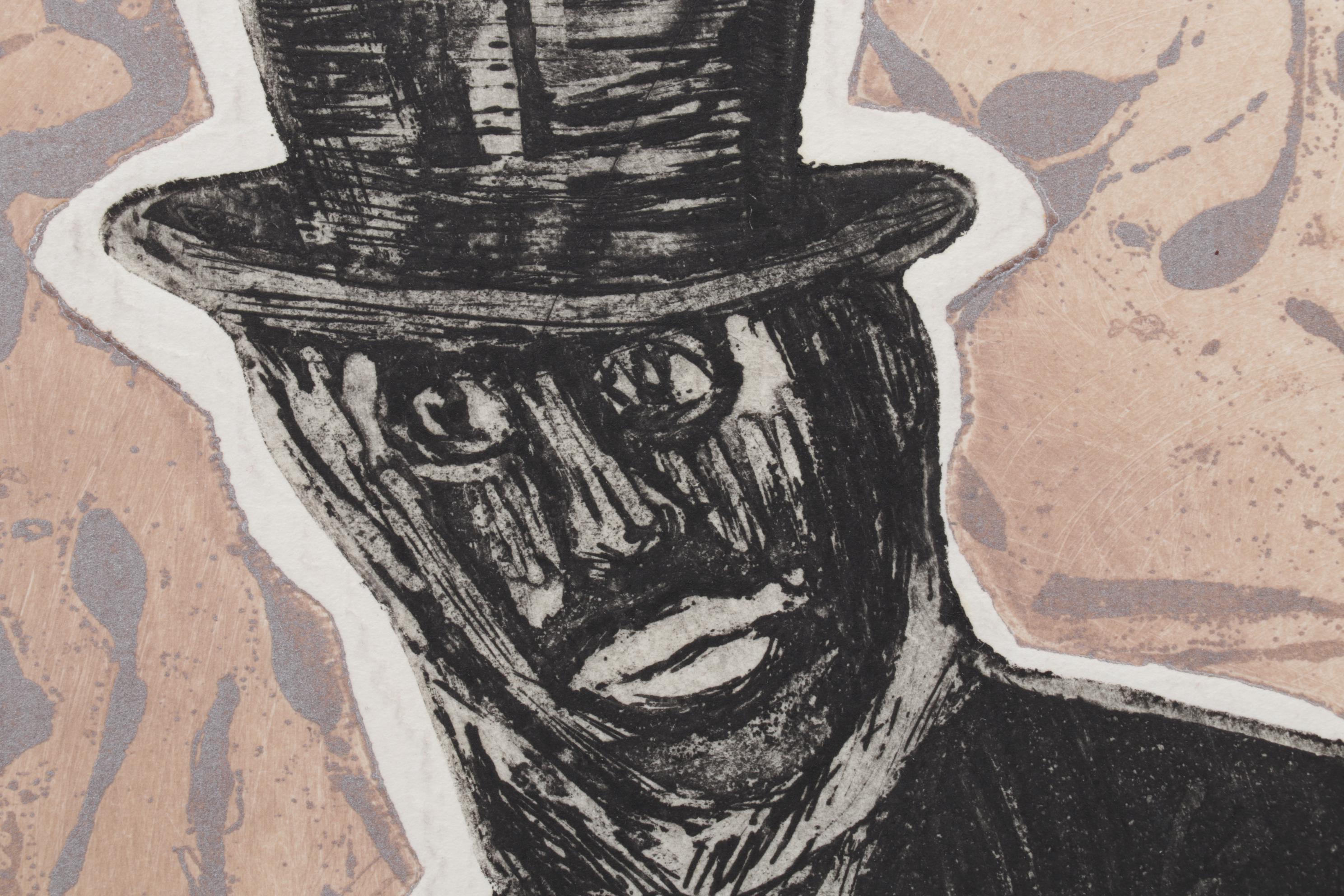 Sidney Chafetz Color Etching "Homage to Bert Williams," 1970 | EBTH