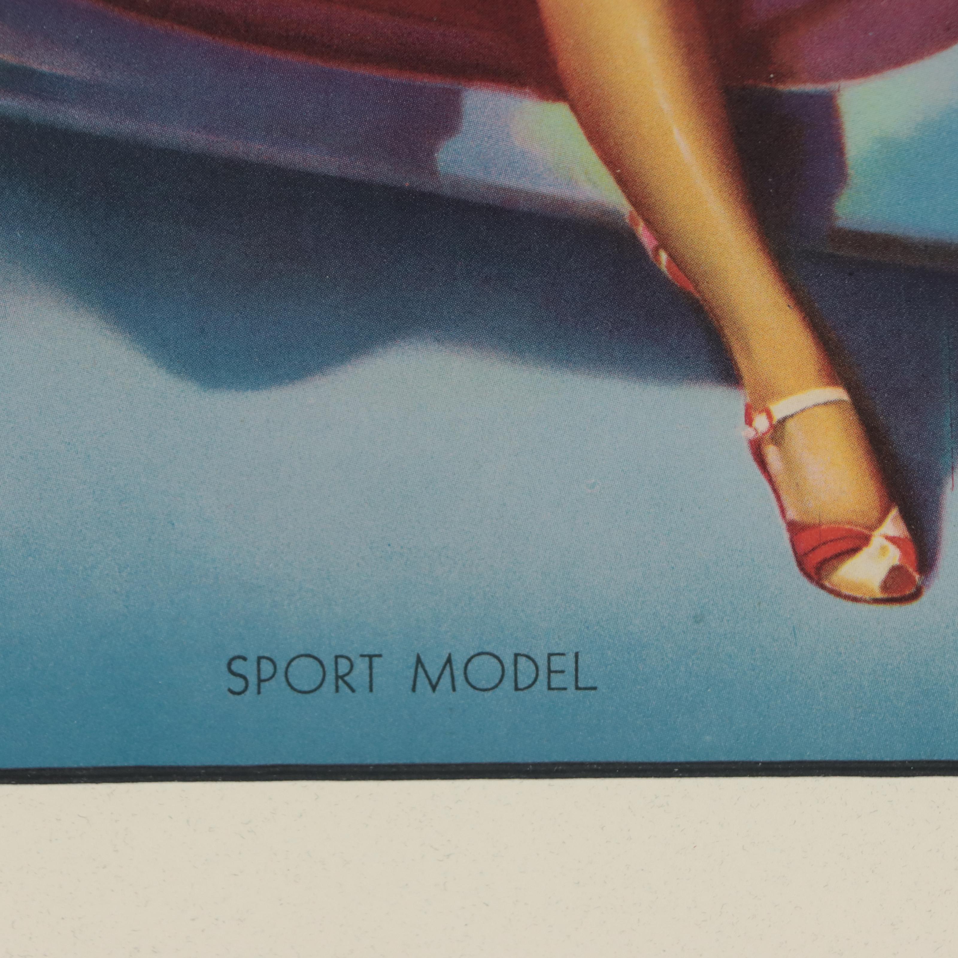 Pin-Up Offset Lithograph After Gil Elvgren "Sport Model" | EBTH