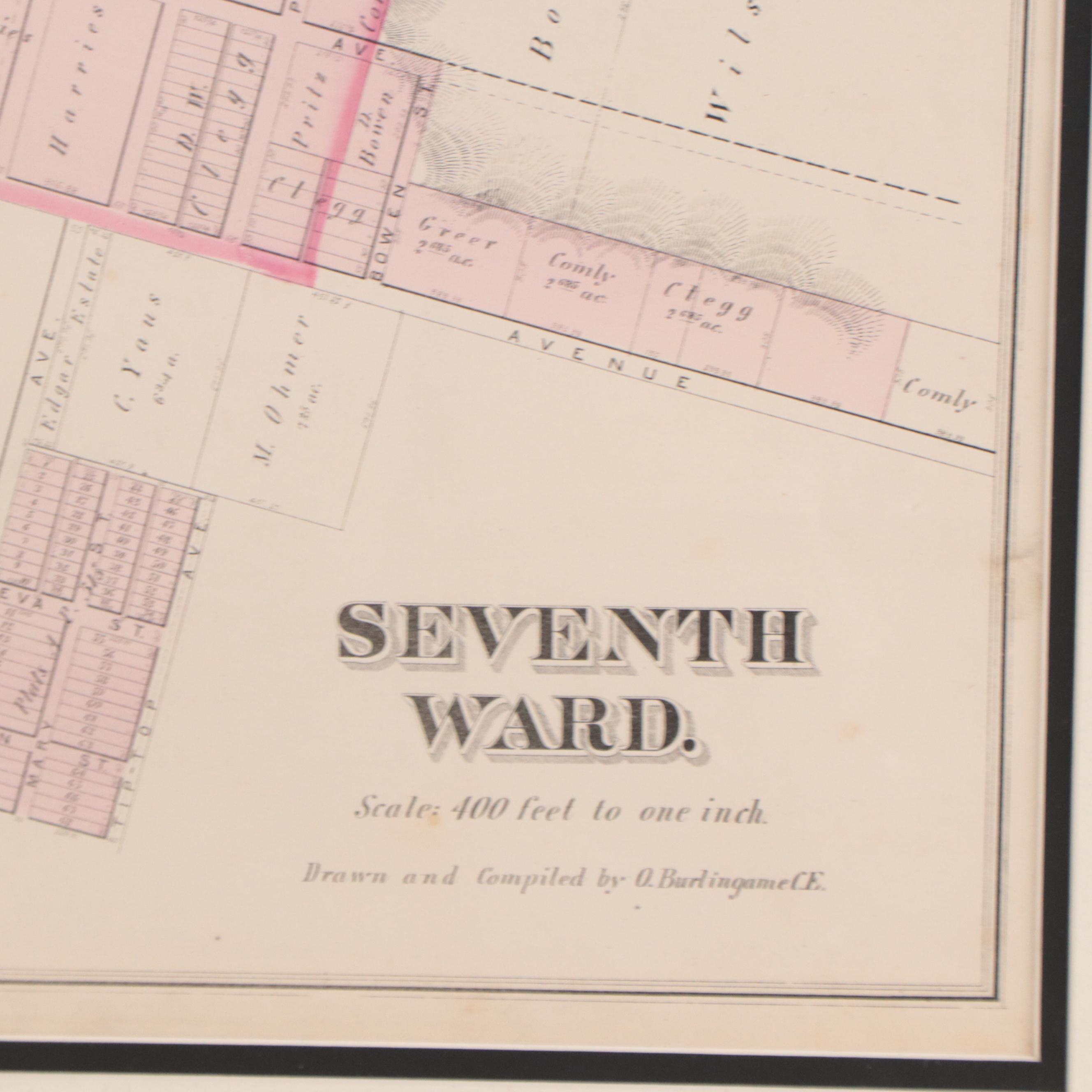 L.H. Everts Hand-Colored Lithograph "Seventh Ward," Circa 1870 | EBTH