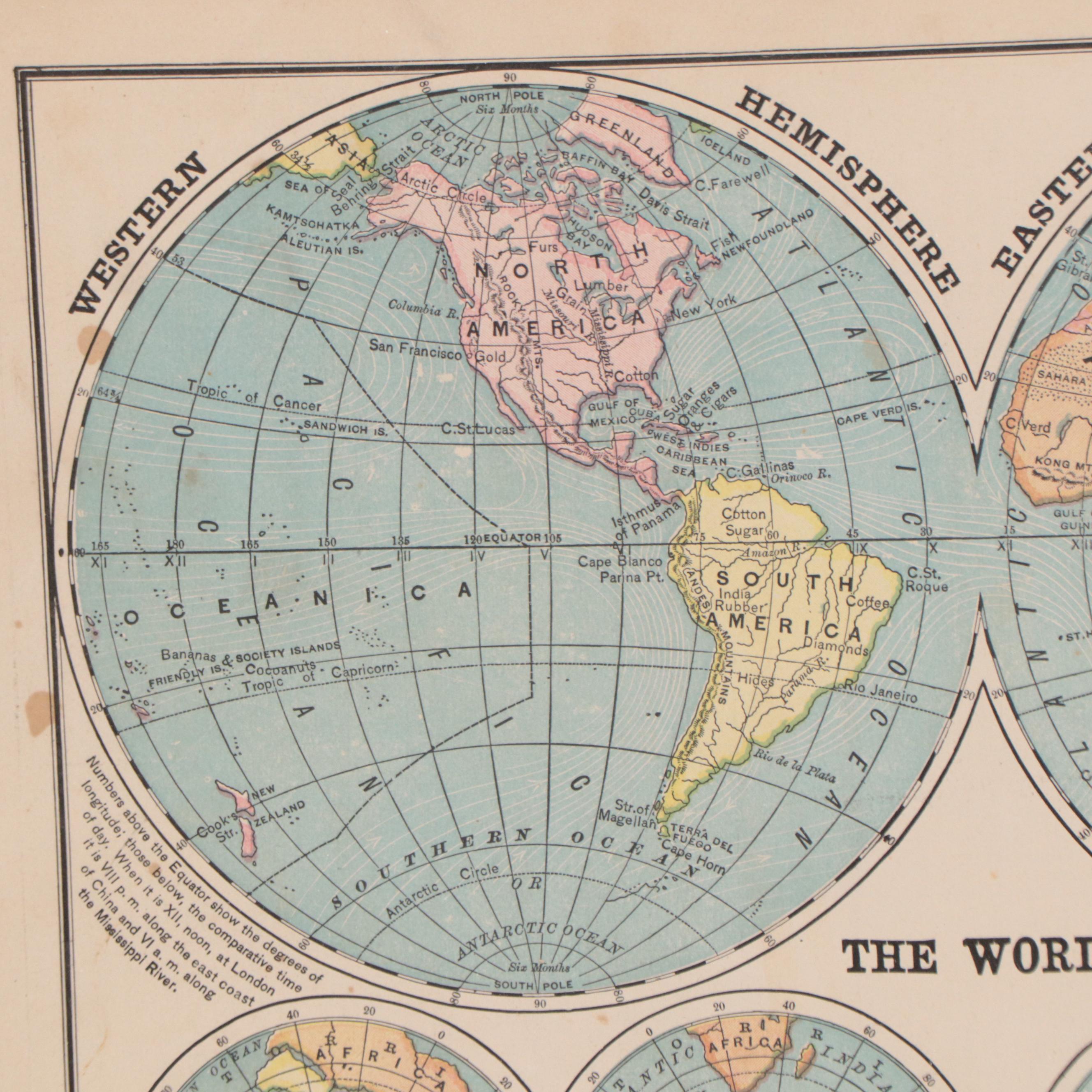 Wax Engraving Map of the World, Circa 1881 | EBTH