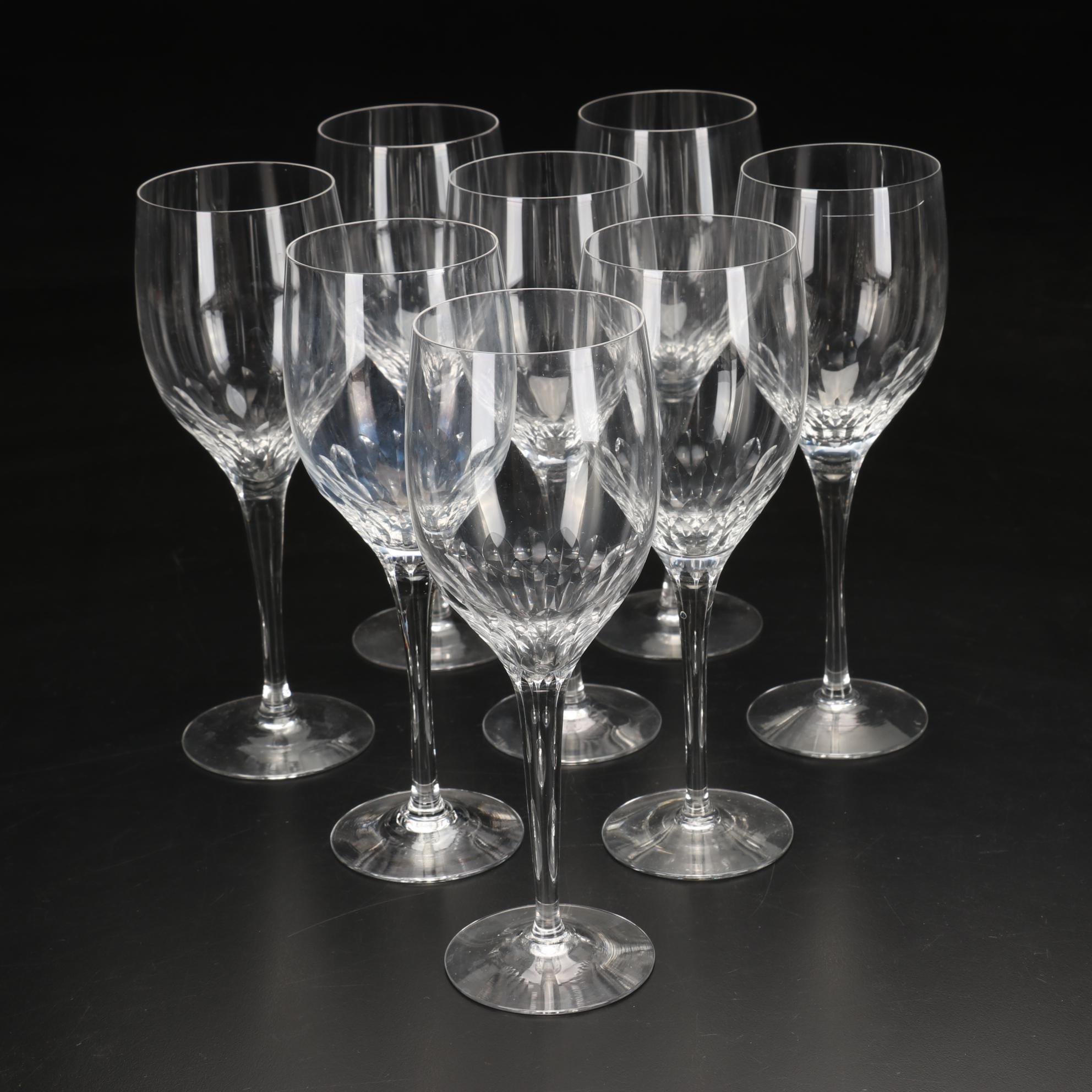 Orrefors Crystal "Prelude Clear" Water Goblets, Champagne Flutes, and ...