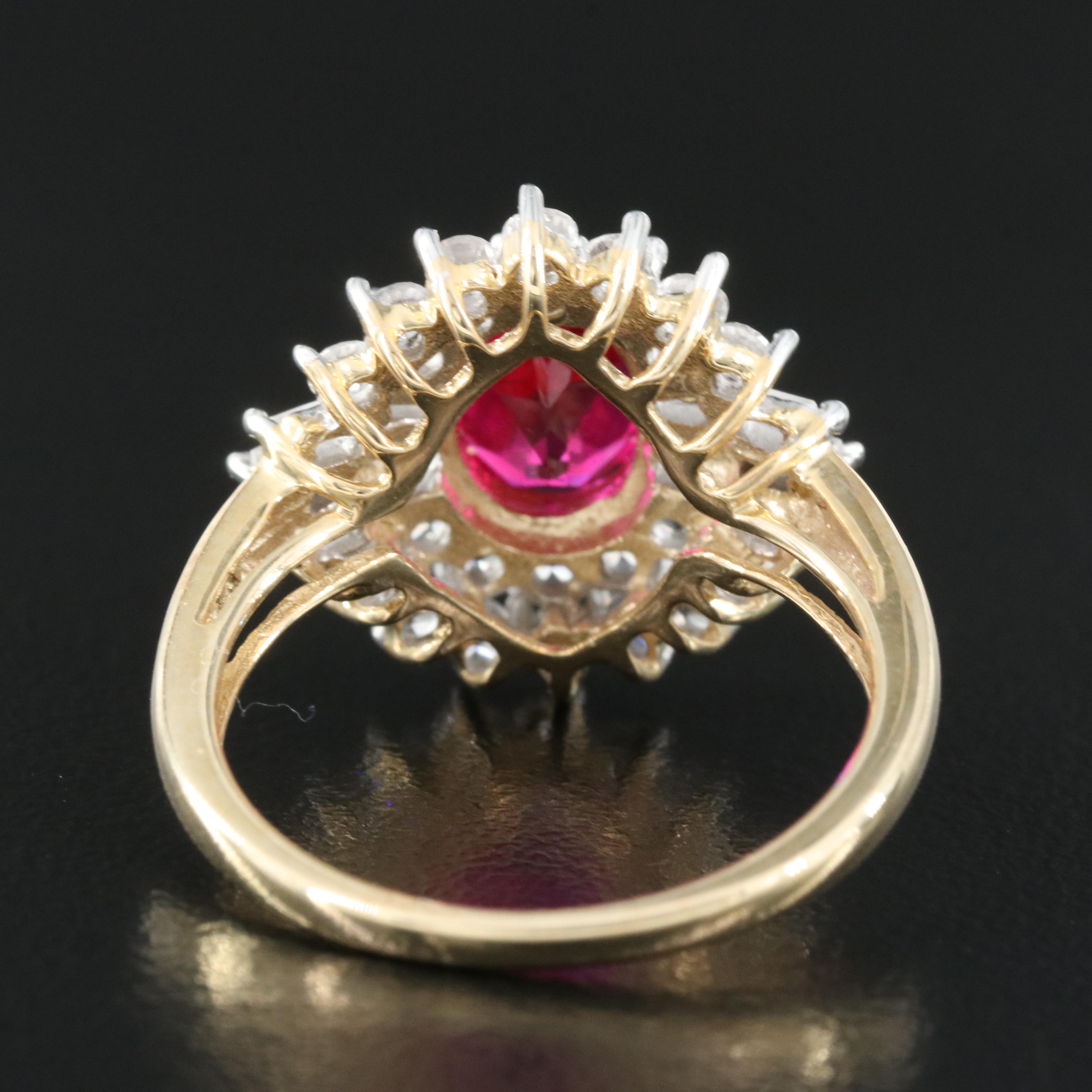 10K Ruby and Sapphire Ring | EBTH