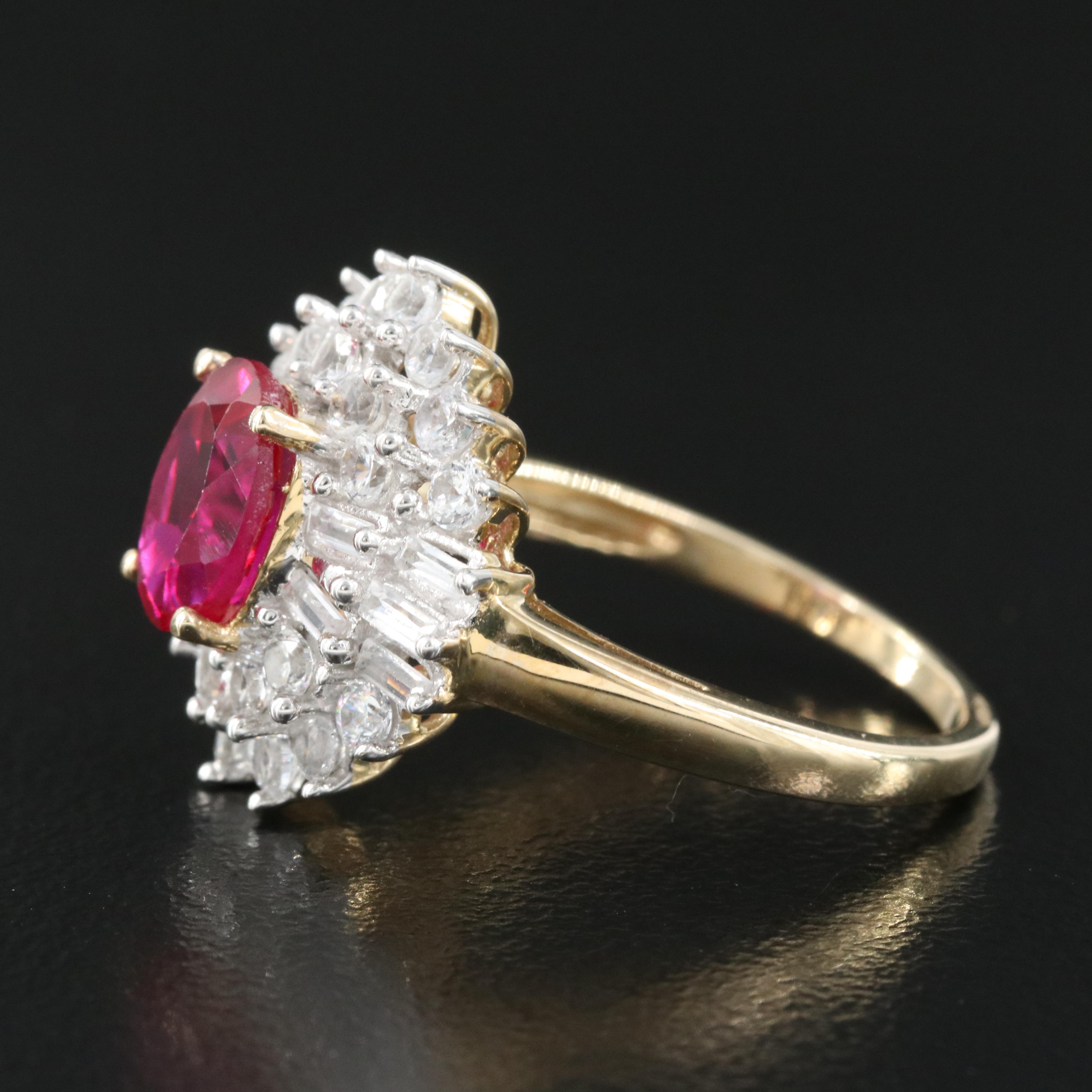 10K Ruby and Sapphire Ring | EBTH