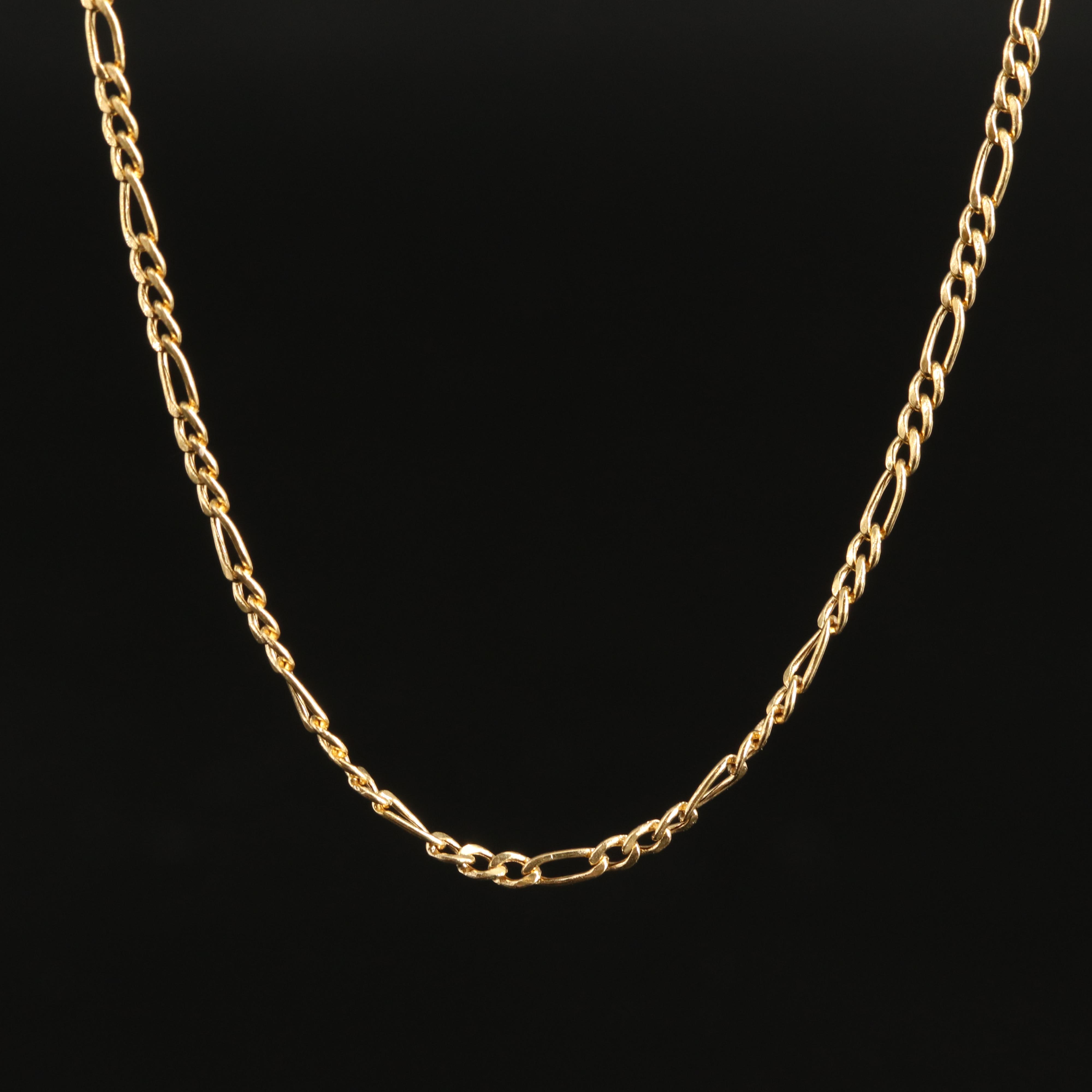 10K Figaro Chain Necklace | EBTH