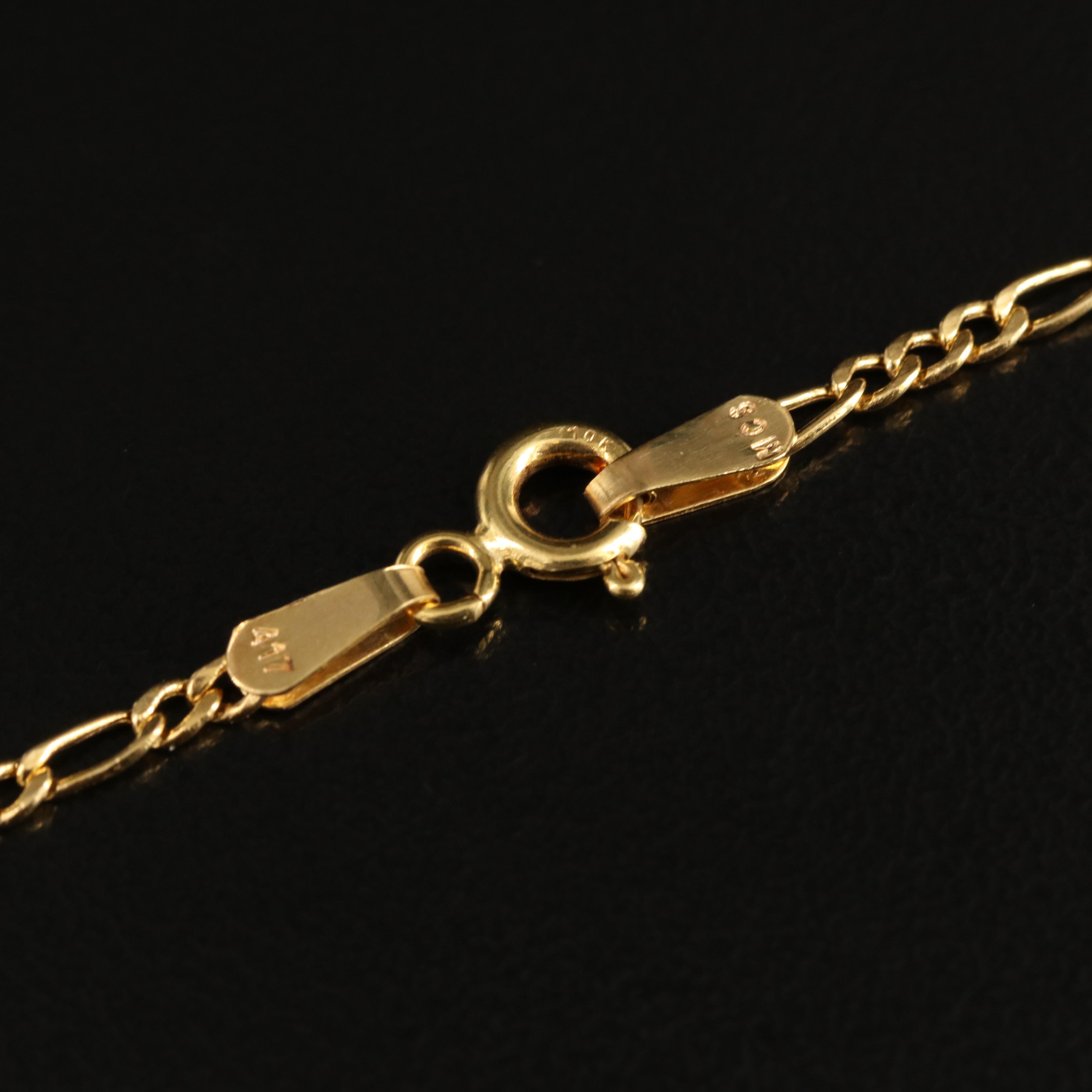 10K Figaro Chain Necklace | EBTH