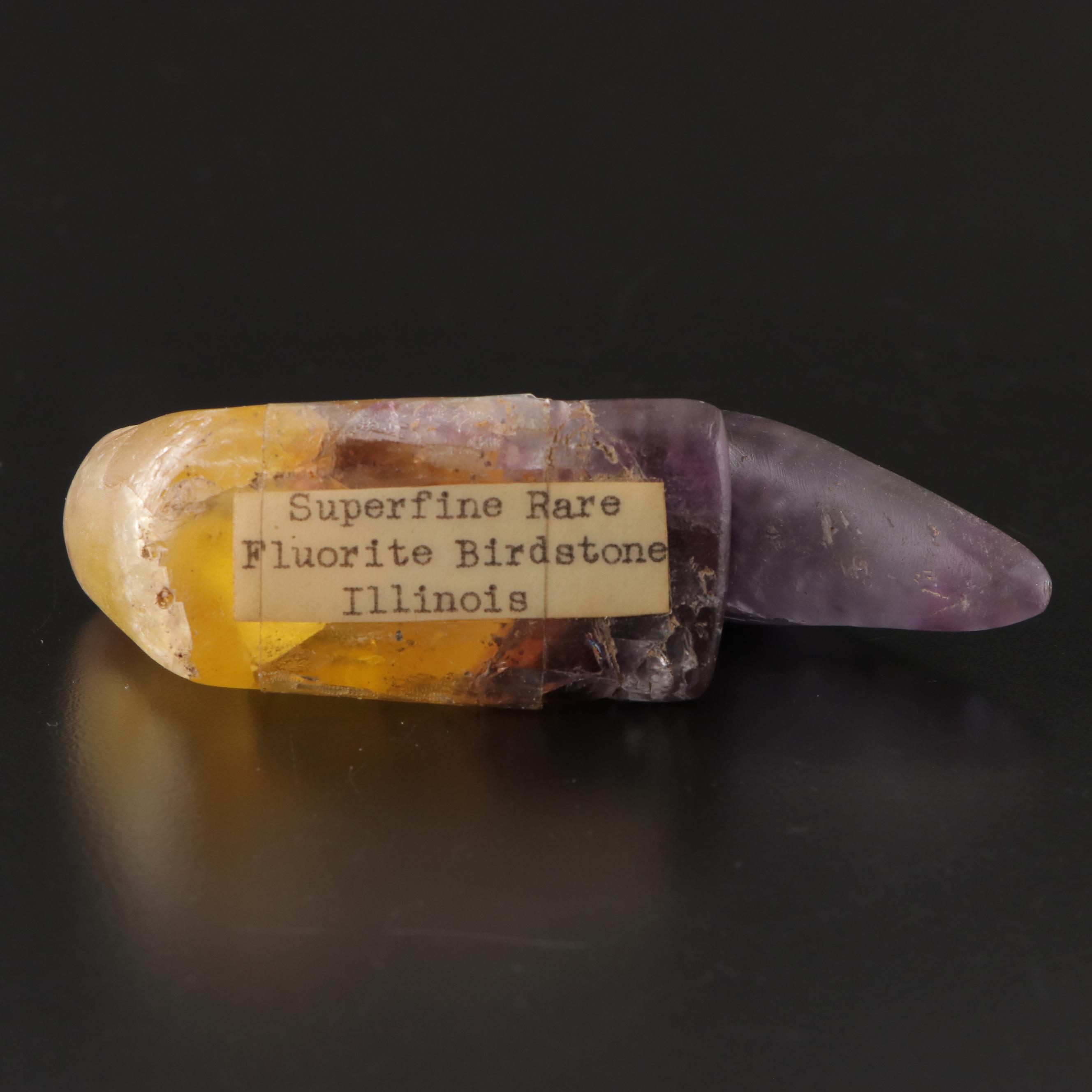 Late Archaic-Early Woodland Period Fluorite Birdstone | EBTH