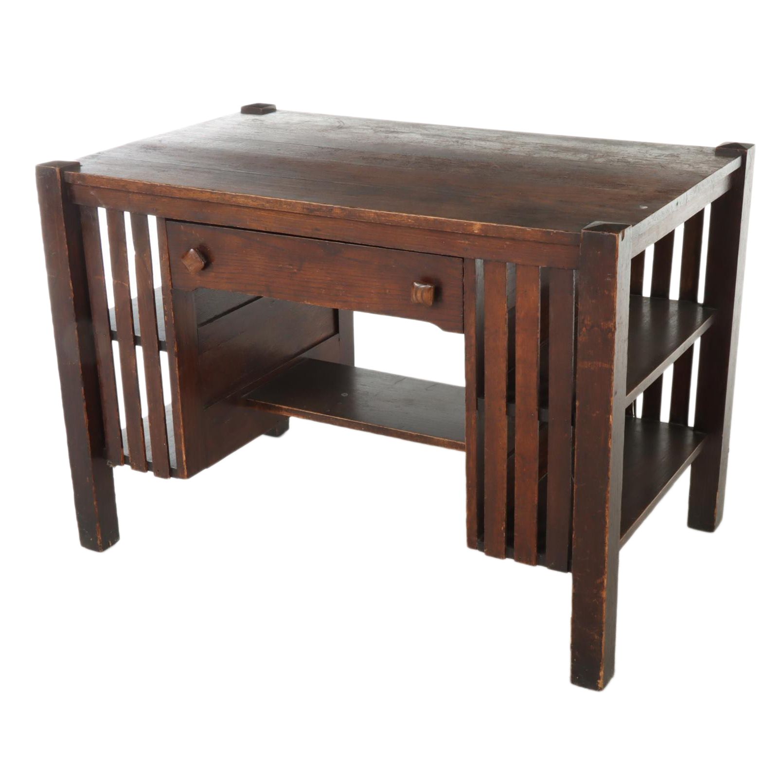 Antique Oak Expandable Table | EBTH