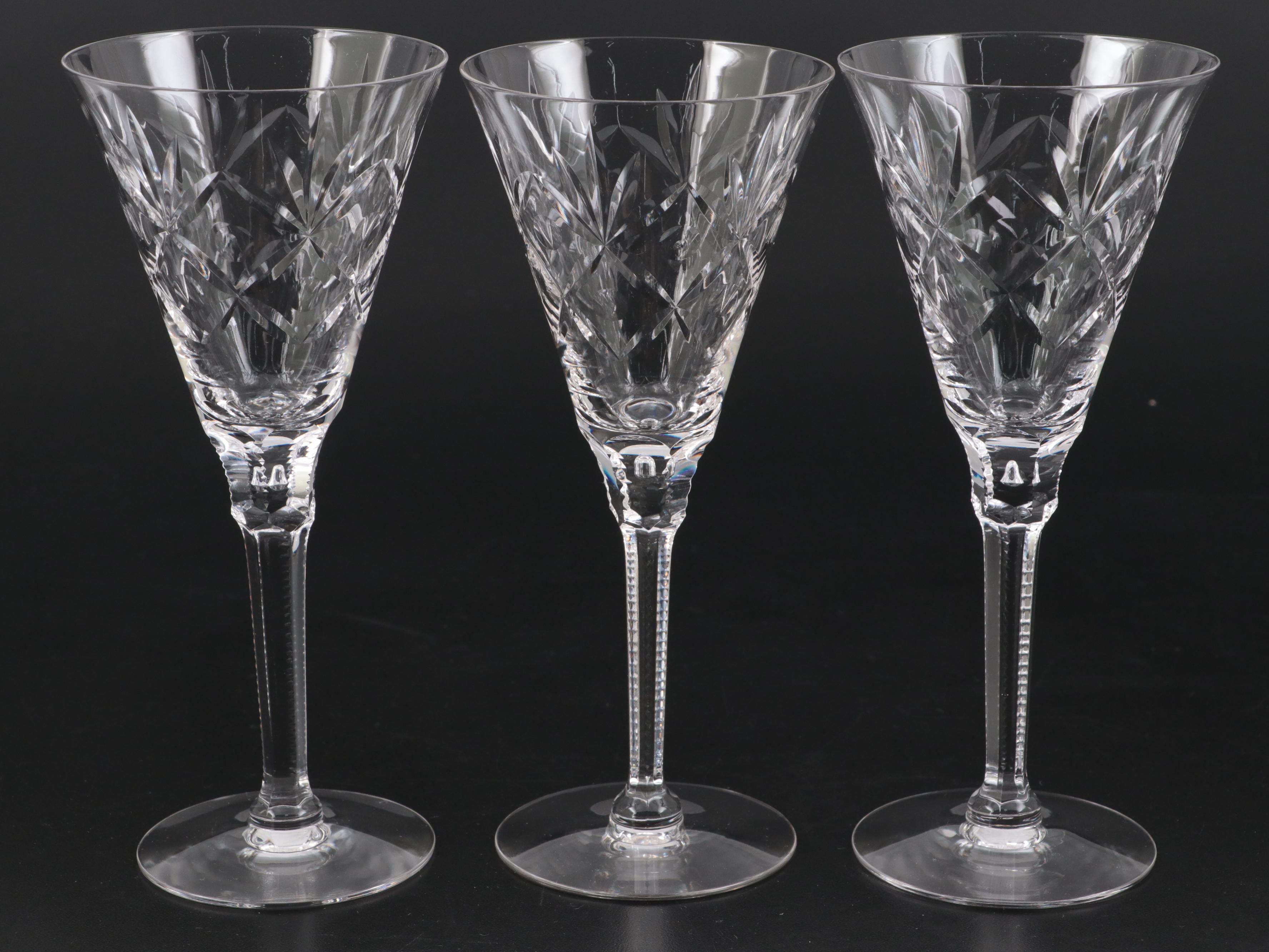 Seneca Glass "Stratford" Water Goblets, Mid to Late 20th Century | EBTH