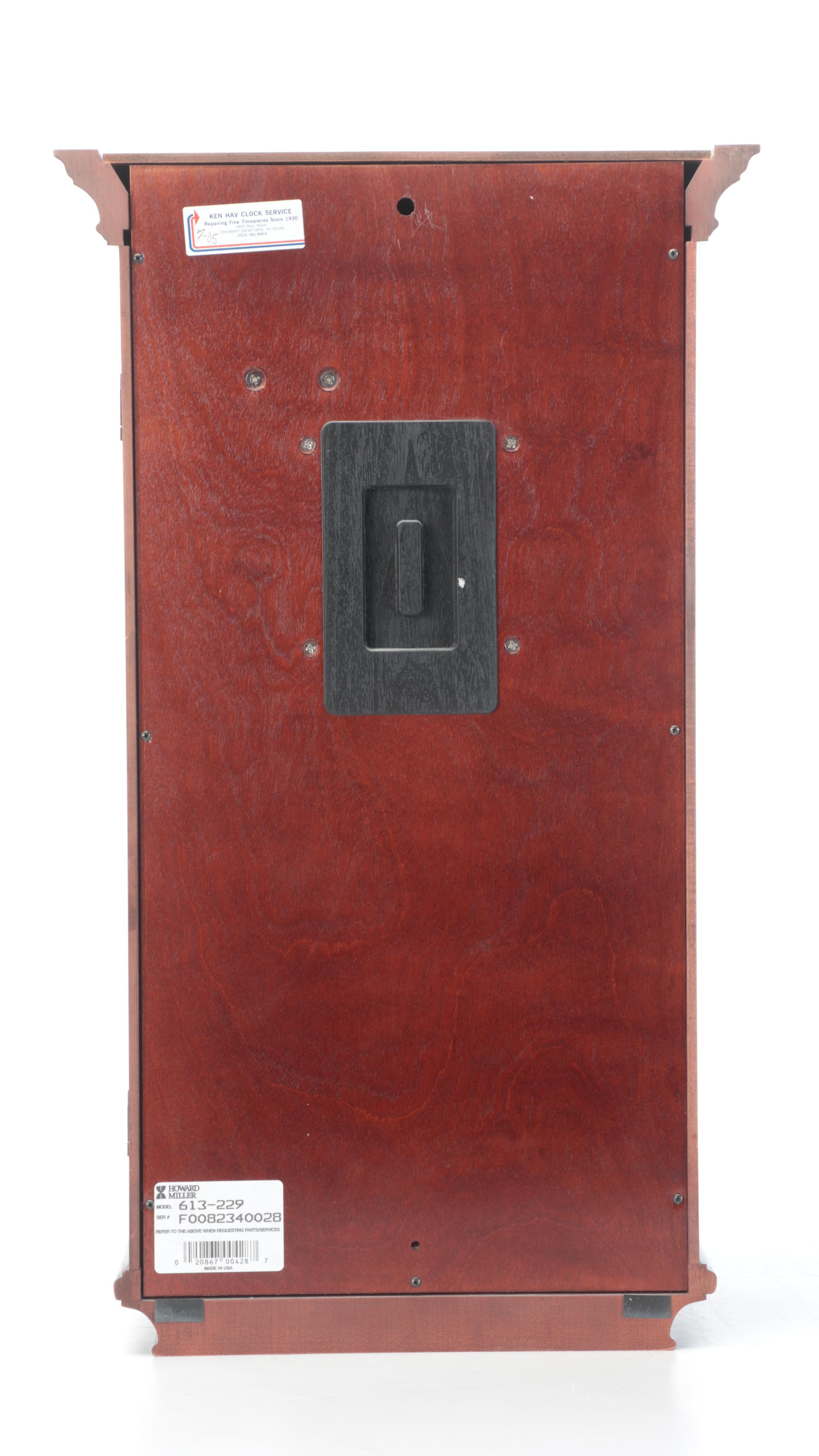 Howard Miller "Alcott" Windsor Cherry Finish Westminster Chime Wall ...