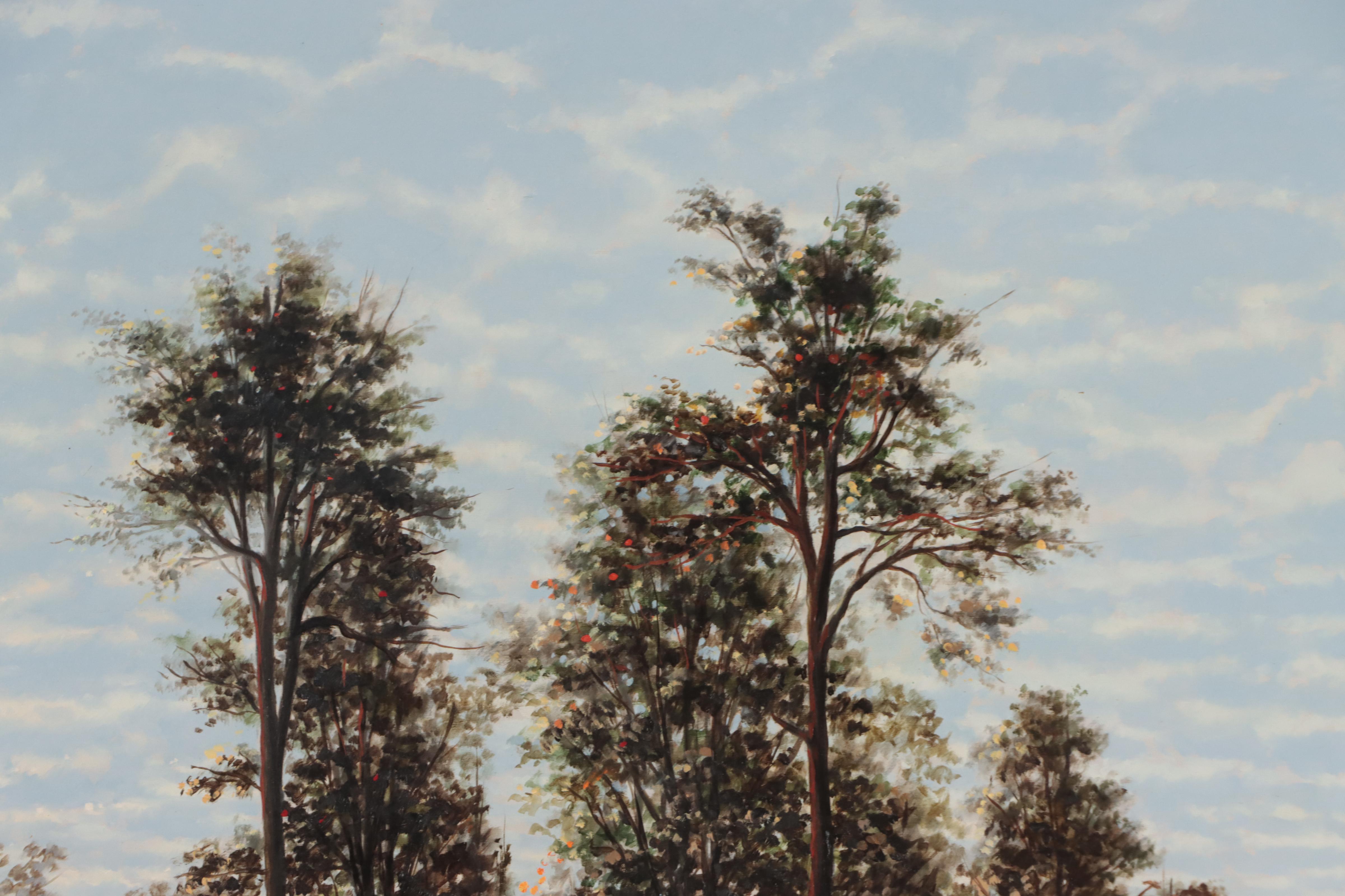 Thomas Locker Oil Painting of Sweeping Landscape, 1967 | EBTH