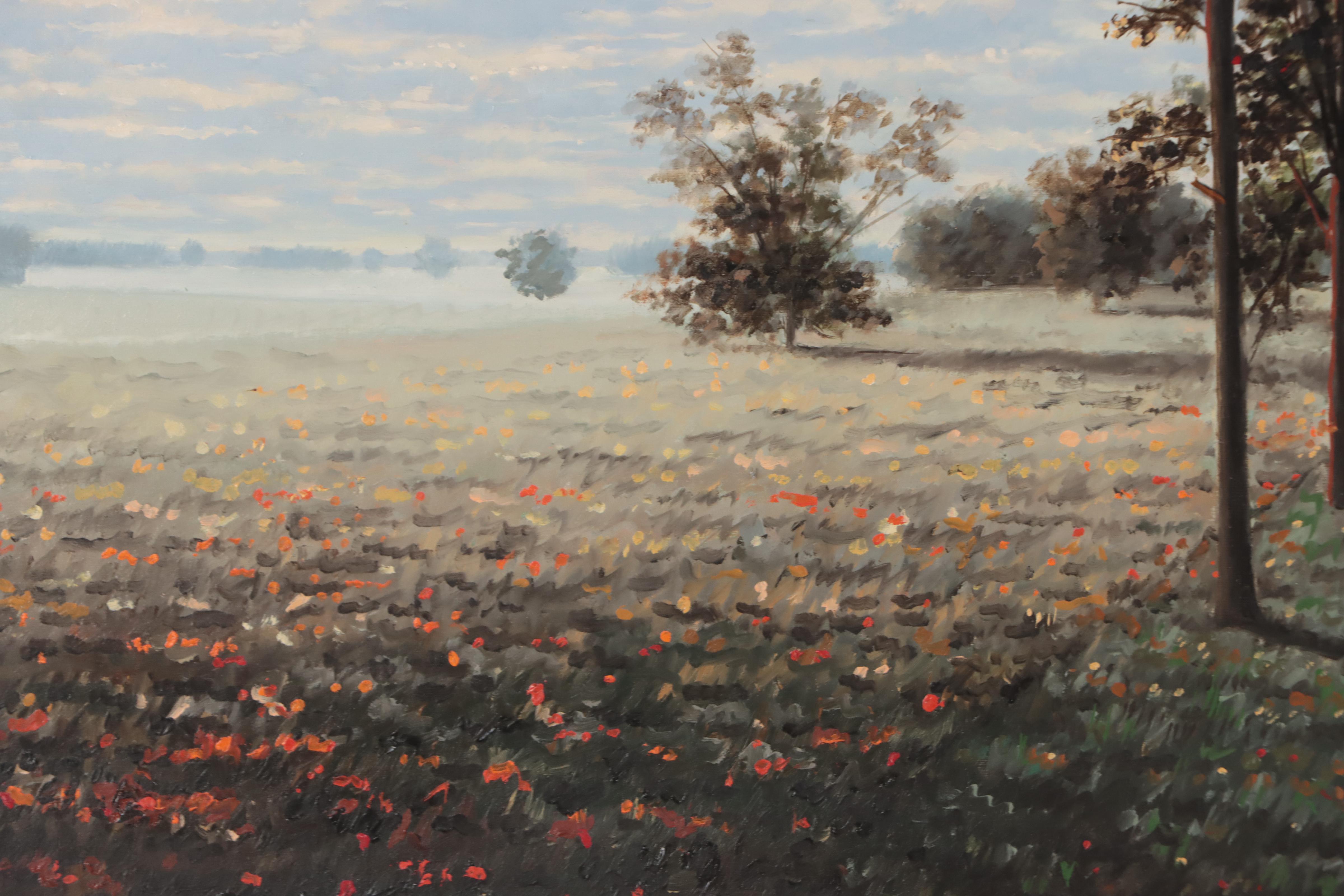 Thomas Locker Oil Painting of Sweeping Landscape, 1967 | EBTH