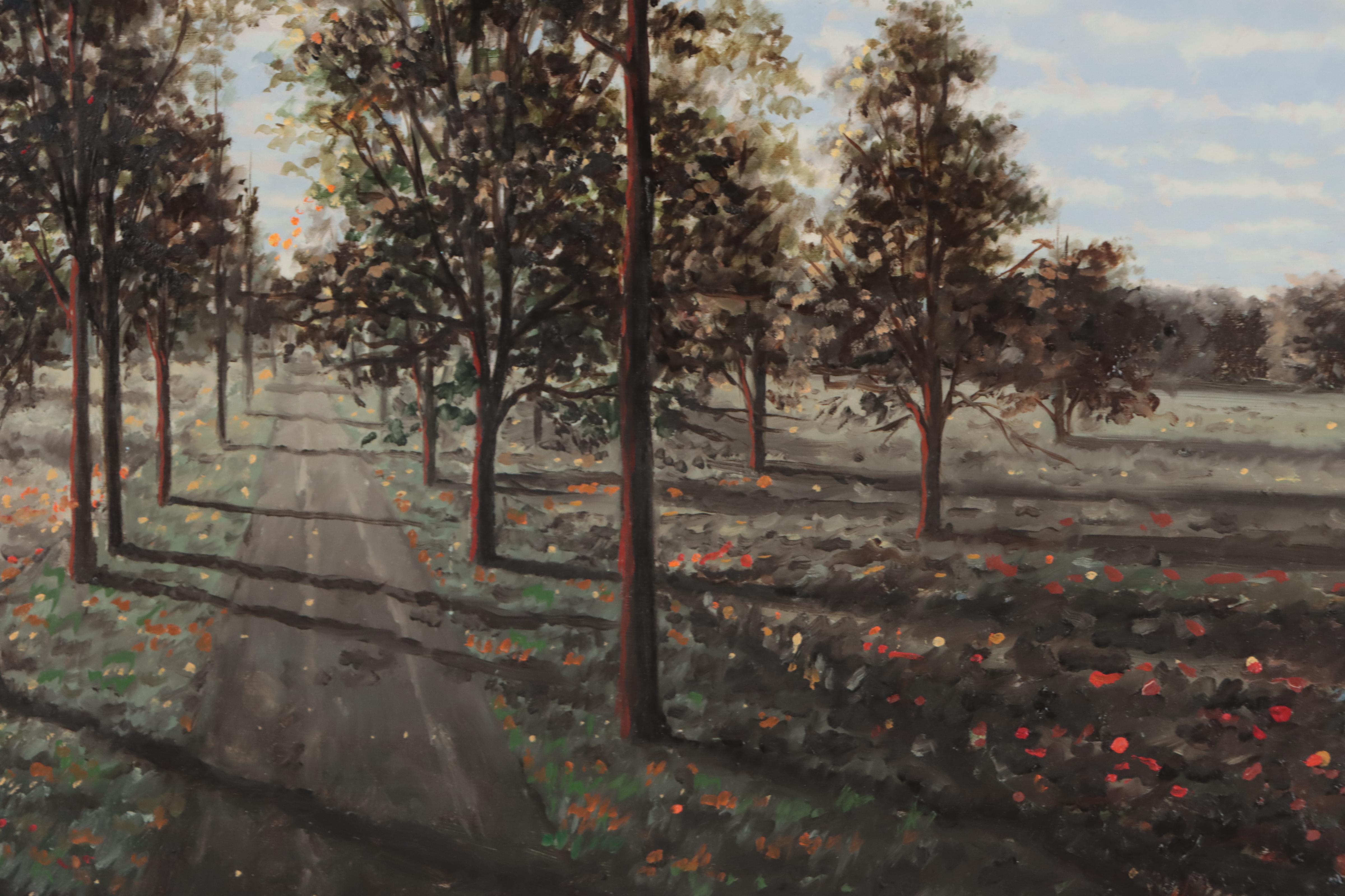 Thomas Locker Oil Painting of Sweeping Landscape, 1967 | EBTH