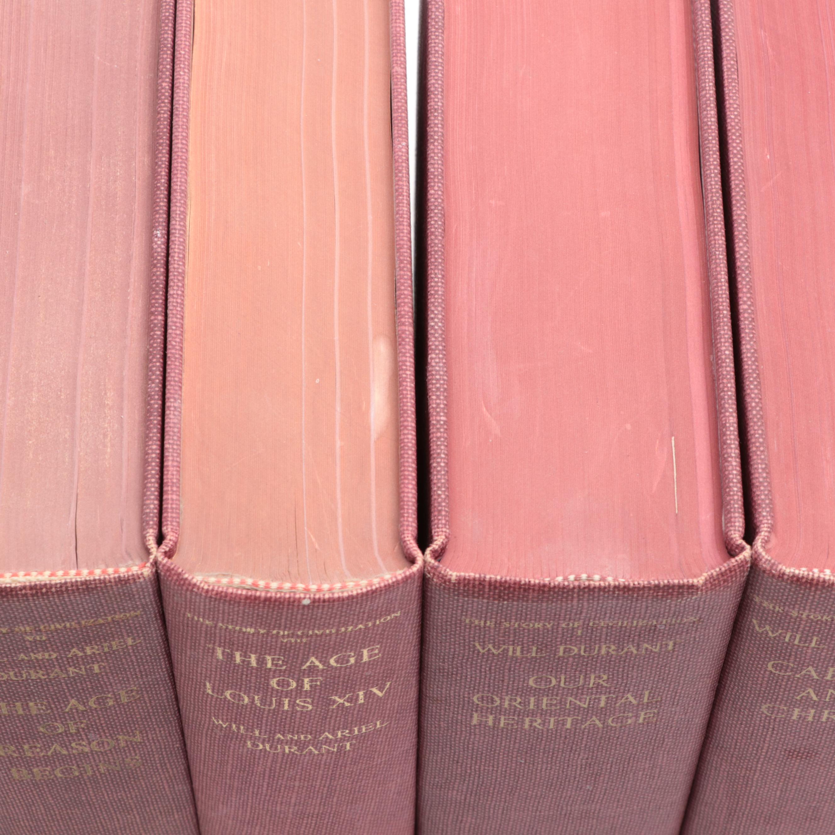 "The Story of Civilization" Partial Volume Set by Will and Ariel Durant ...