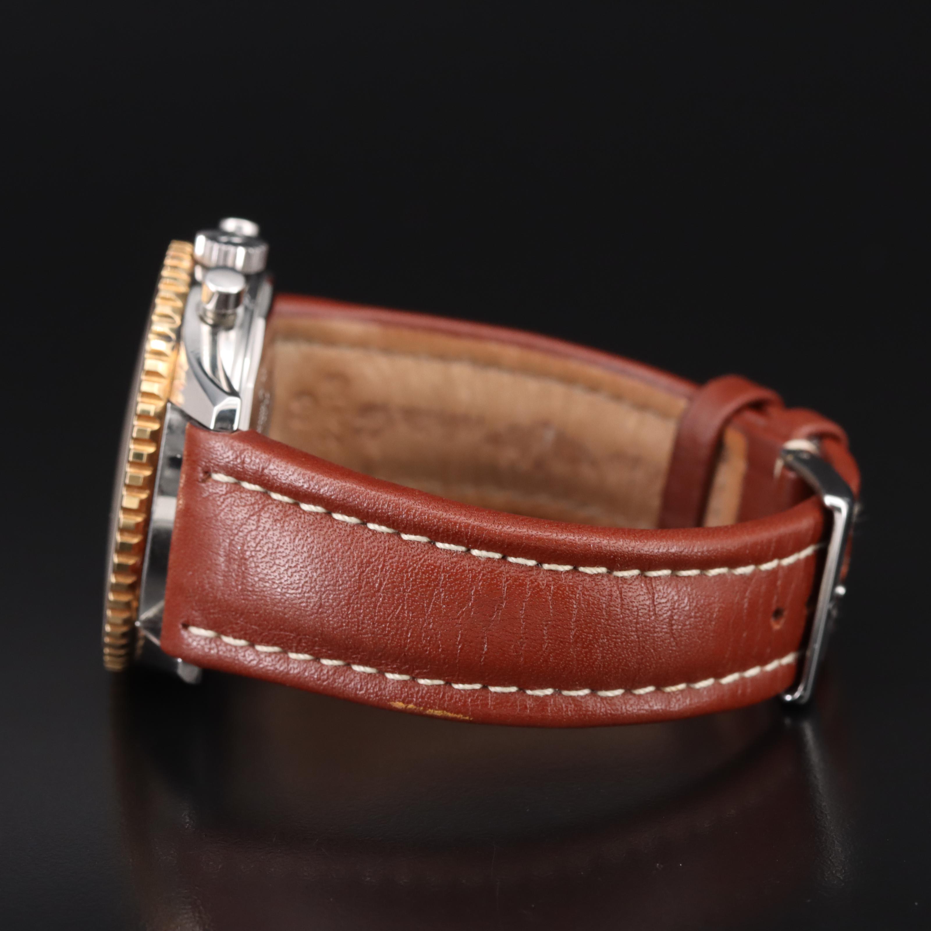 Breitling Navitimer Cosmonaute Lemania Chrono 18K and Stainless Steel ...