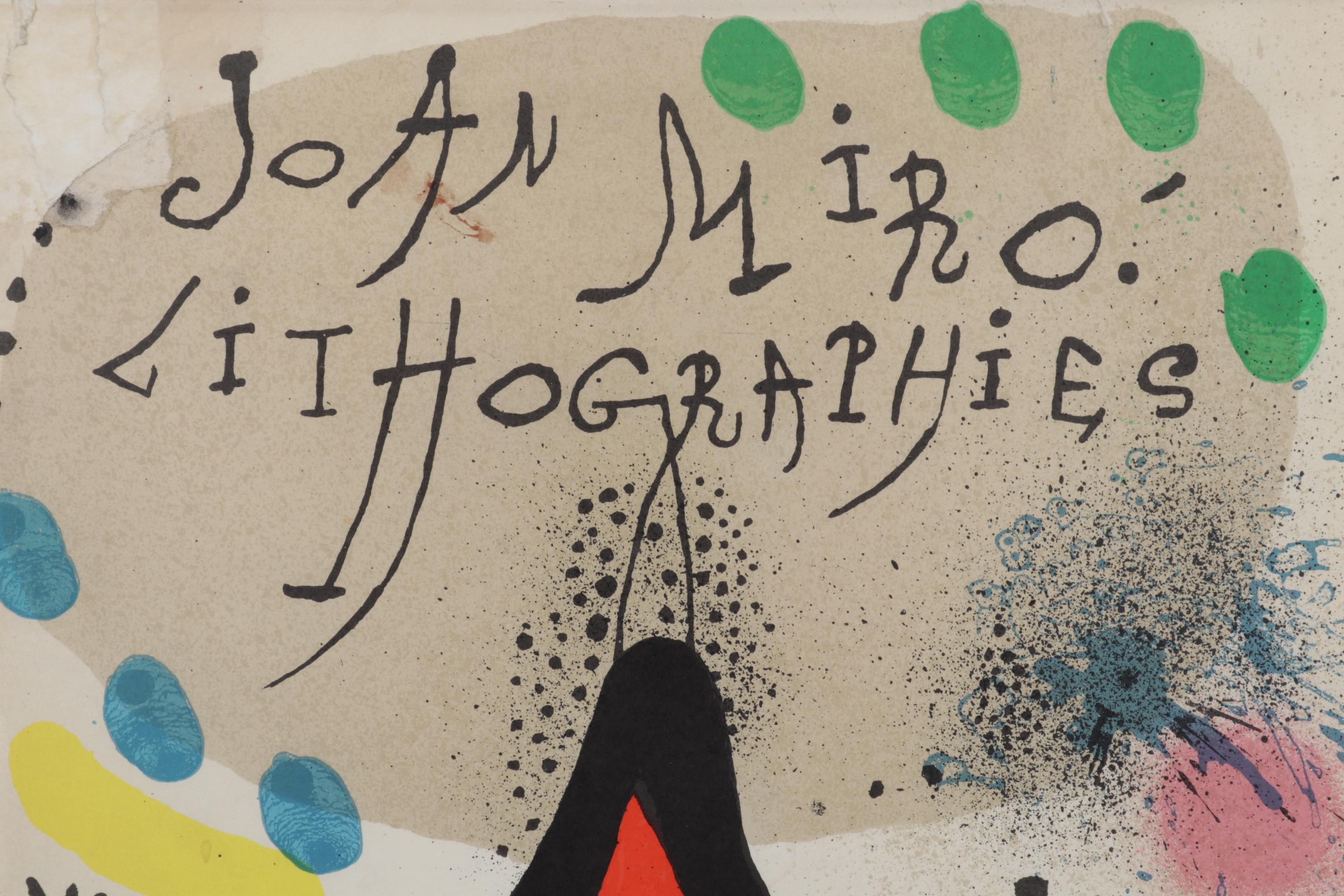 Joan Miró Color Lithograph From "Lithographs I," 1972 | EBTH