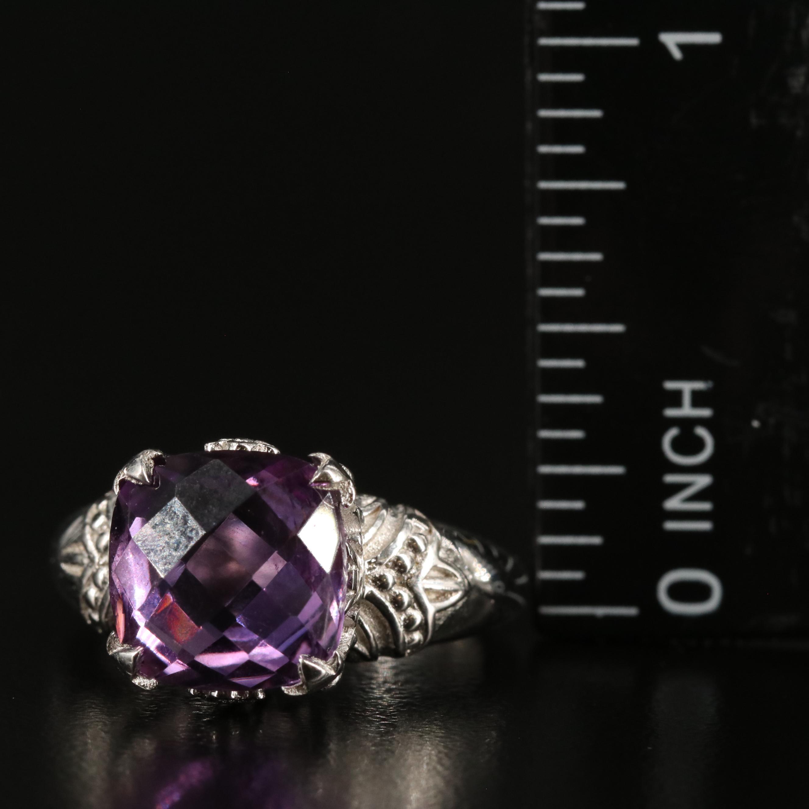 Sterling Silver Amethyst Ring | EBTH