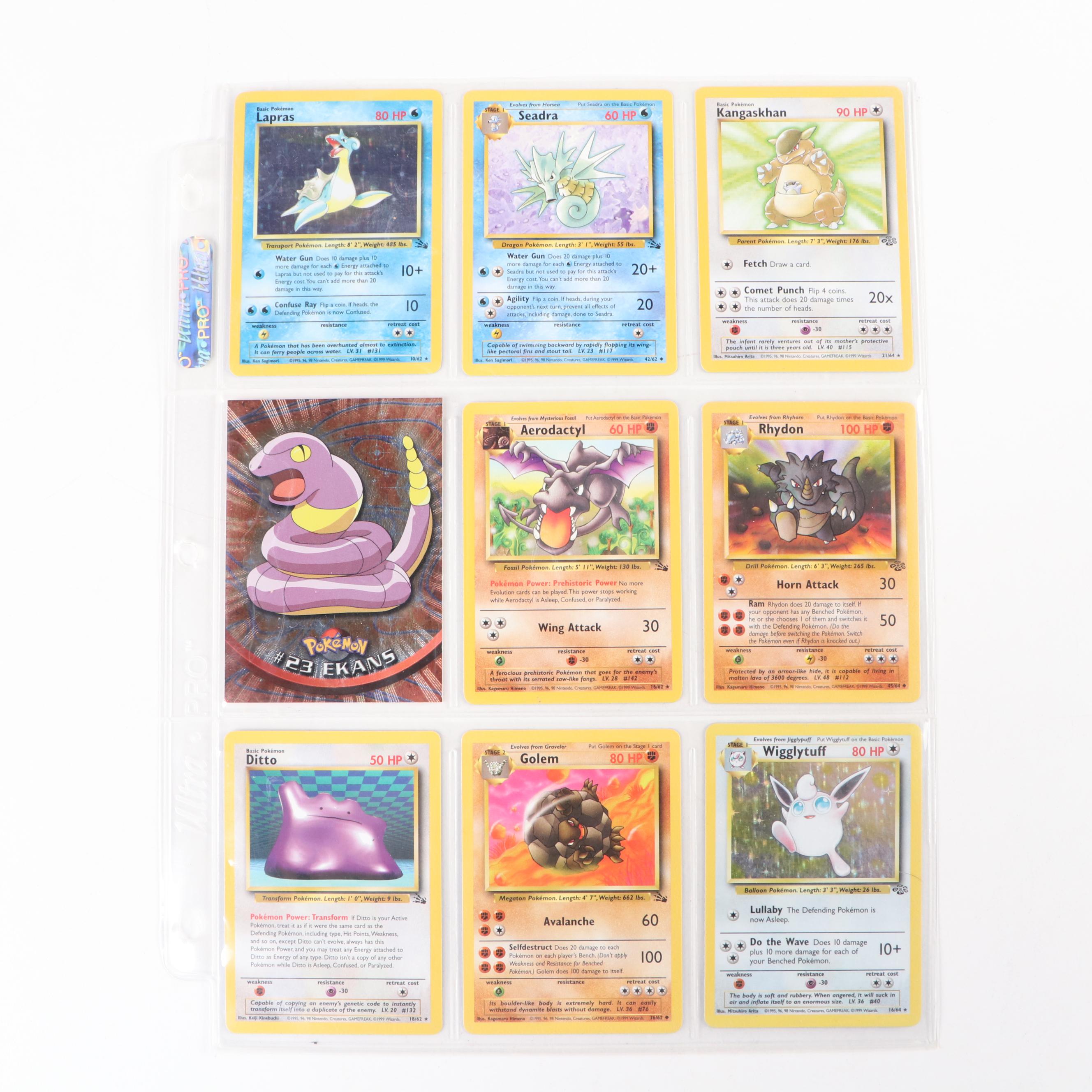 Base Set Holos and Other Pokémon Cards Including Blastoise and Snorlax ...