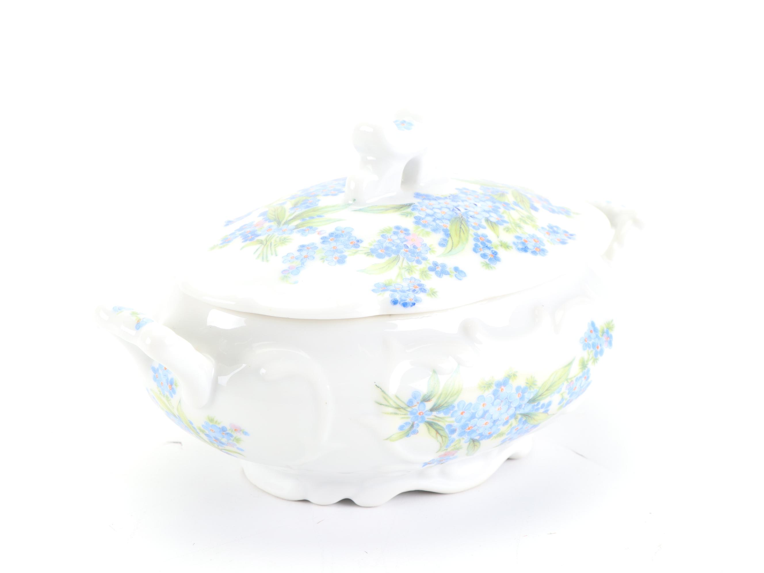 German Hand-Painted and Other Floral Motif Porcelain Tableware | EBTH