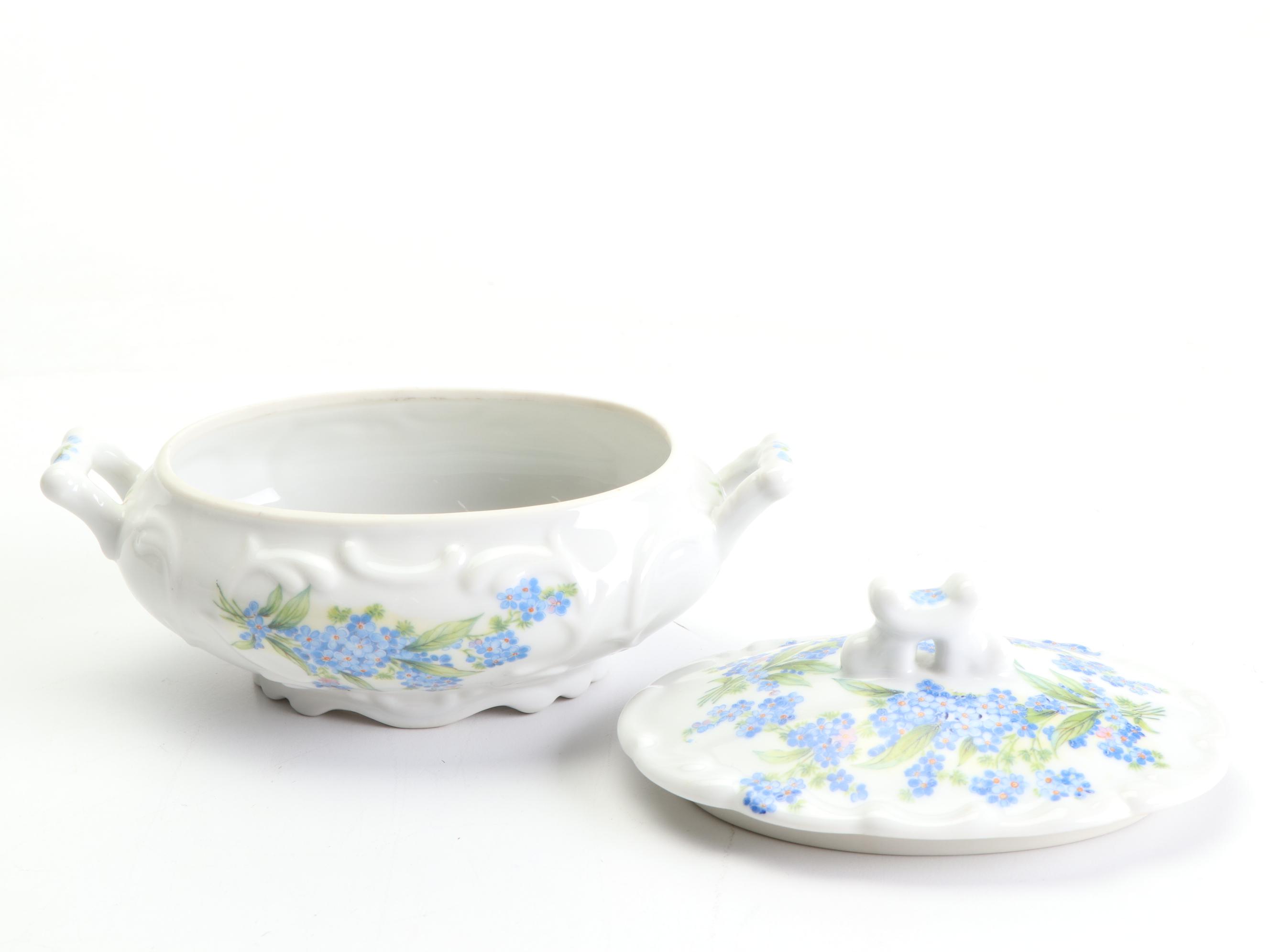 German Hand-Painted and Other Floral Motif Porcelain Tableware | EBTH
