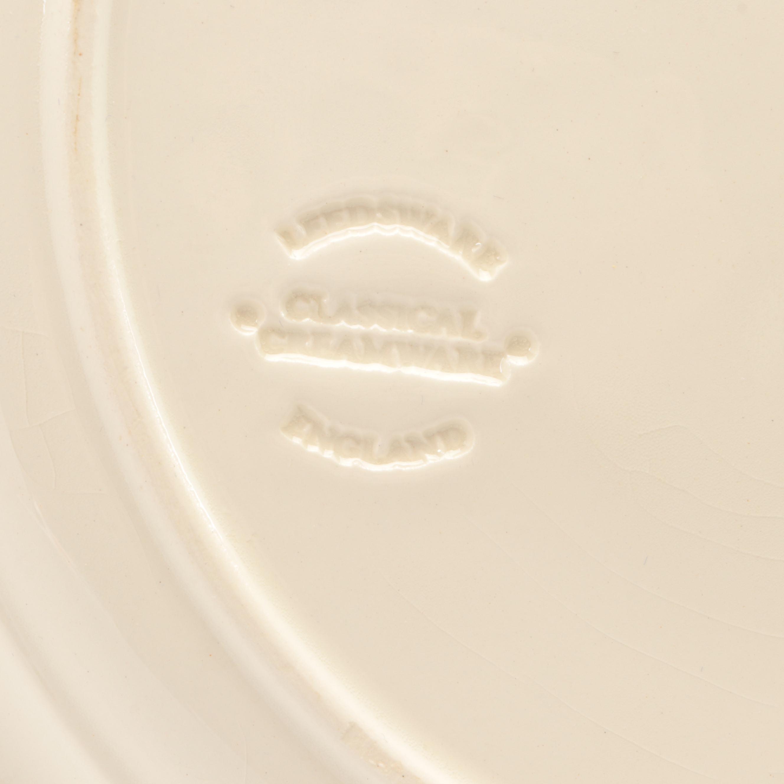 English Leedsware Pierced Creamware and Japanese Porcelain Square ...