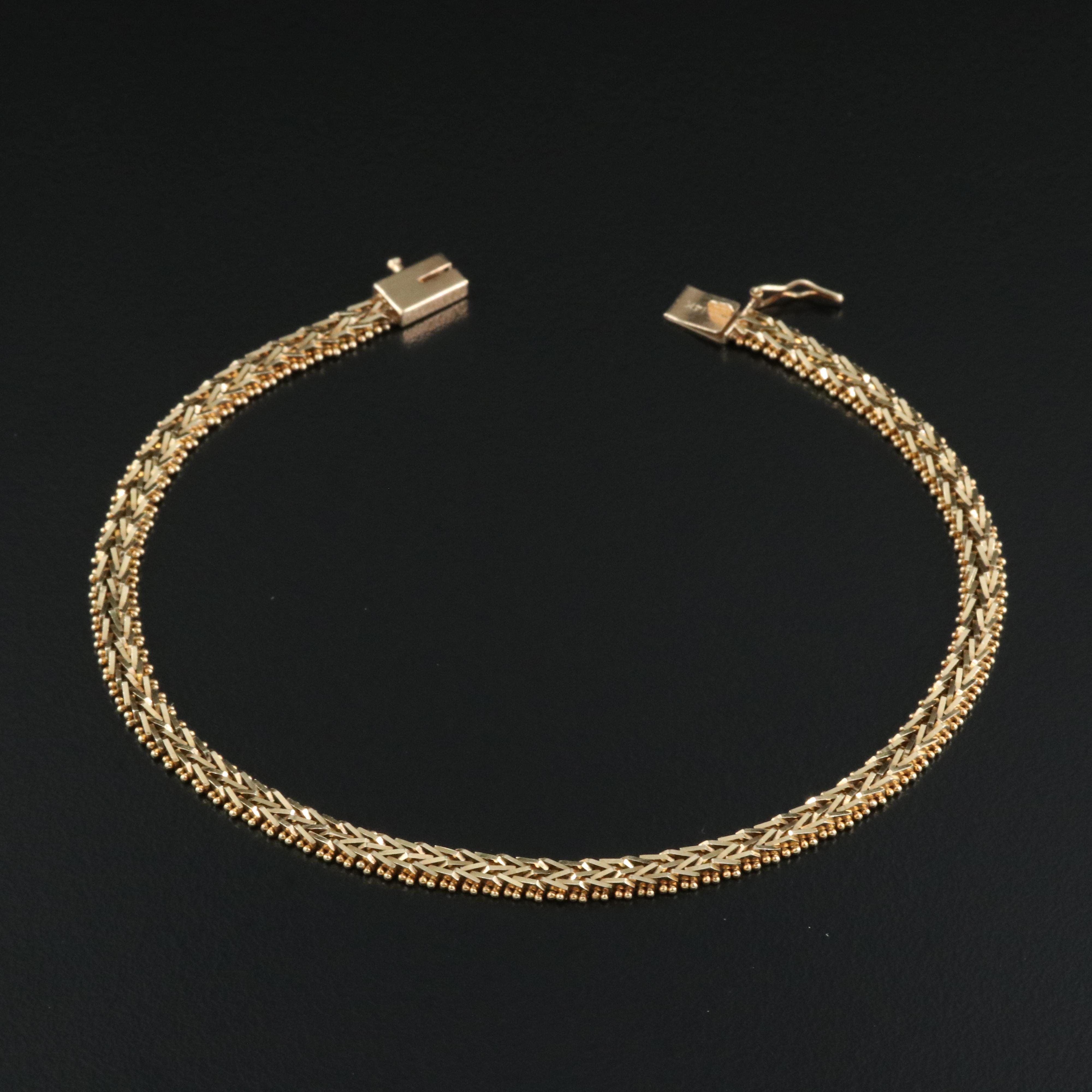 14K Wheat Bracelet | EBTH