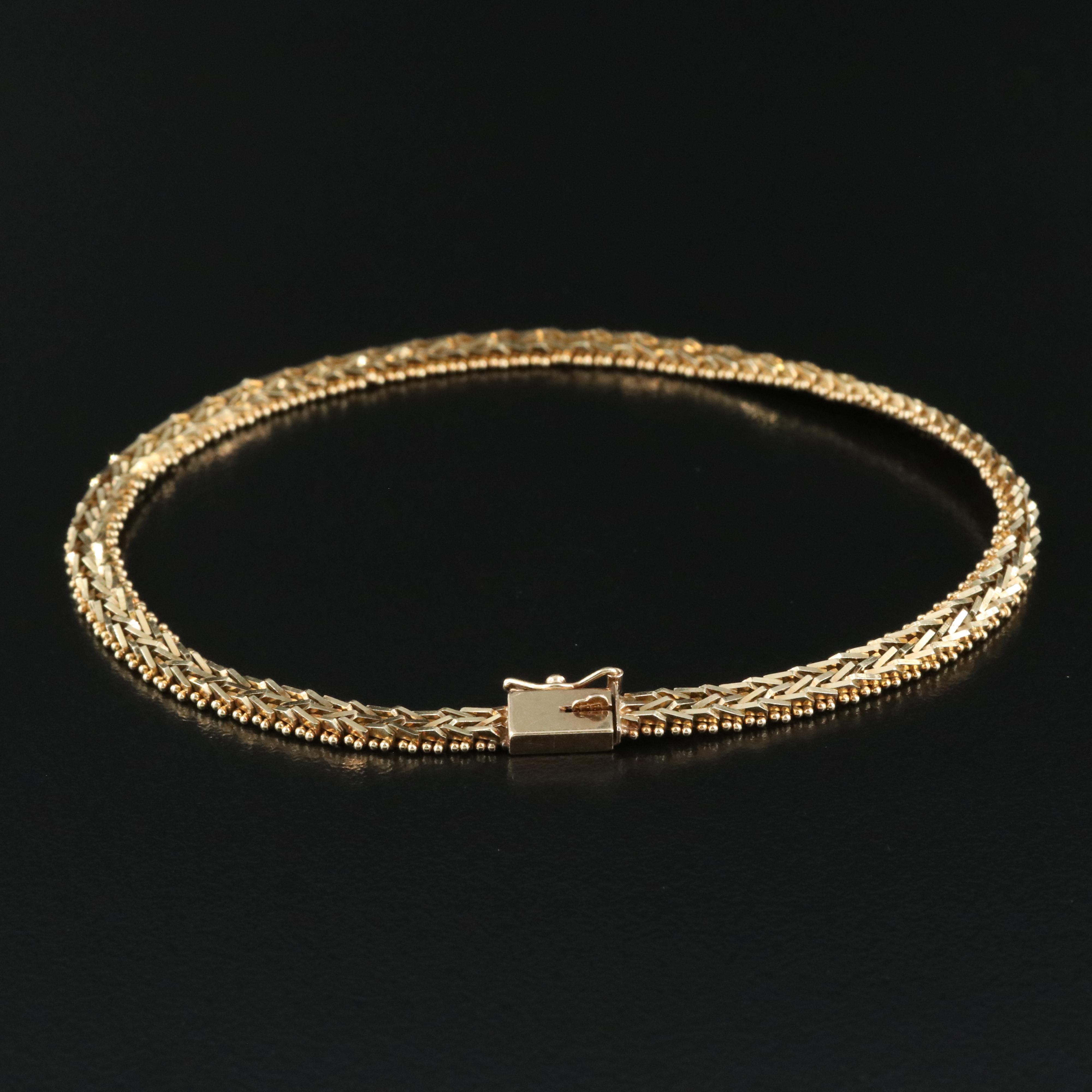 14K Wheat Bracelet | EBTH