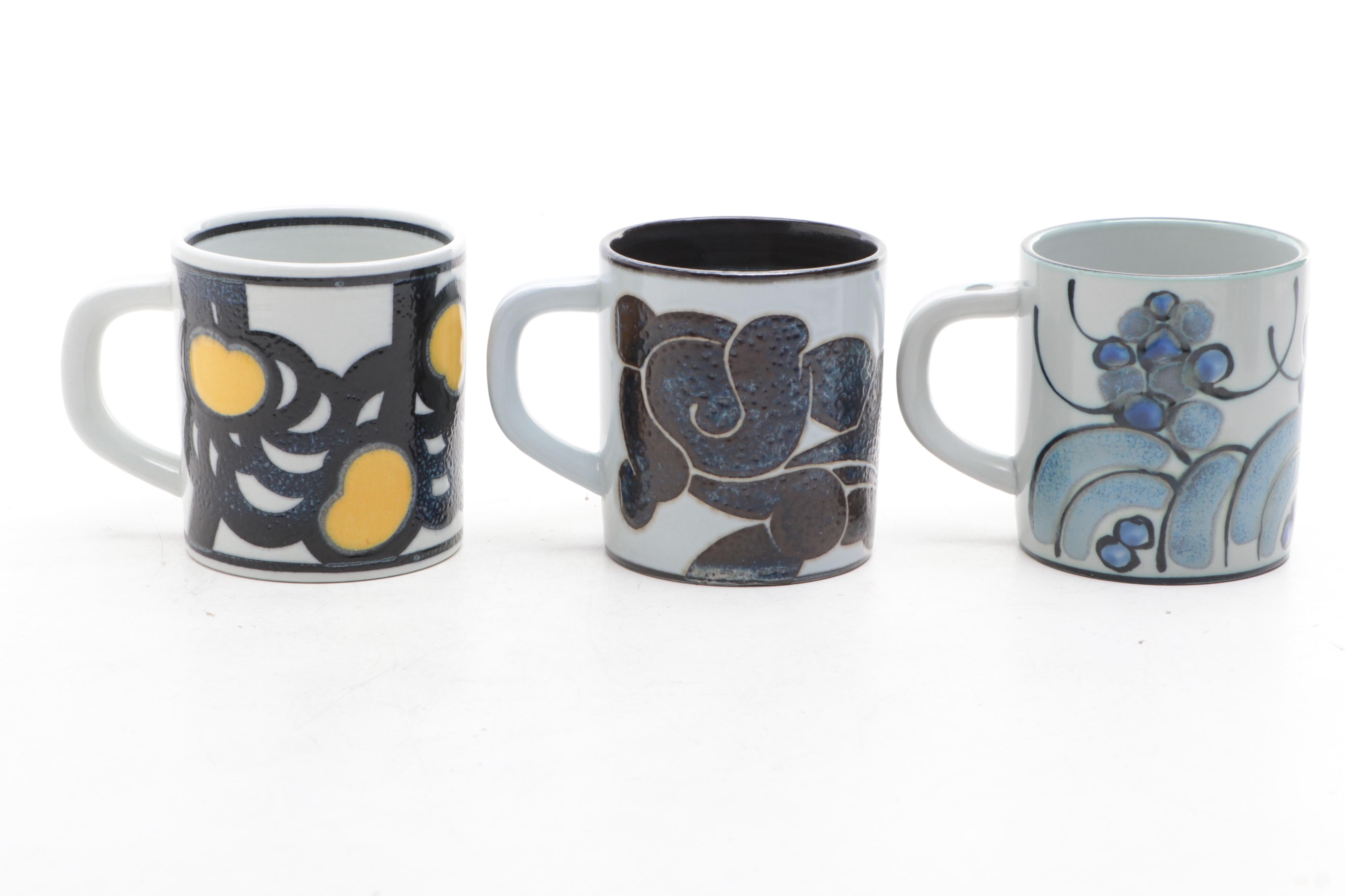 Royal Copenhagen Artist Signed Annual Porcelain Mugs | EBTH