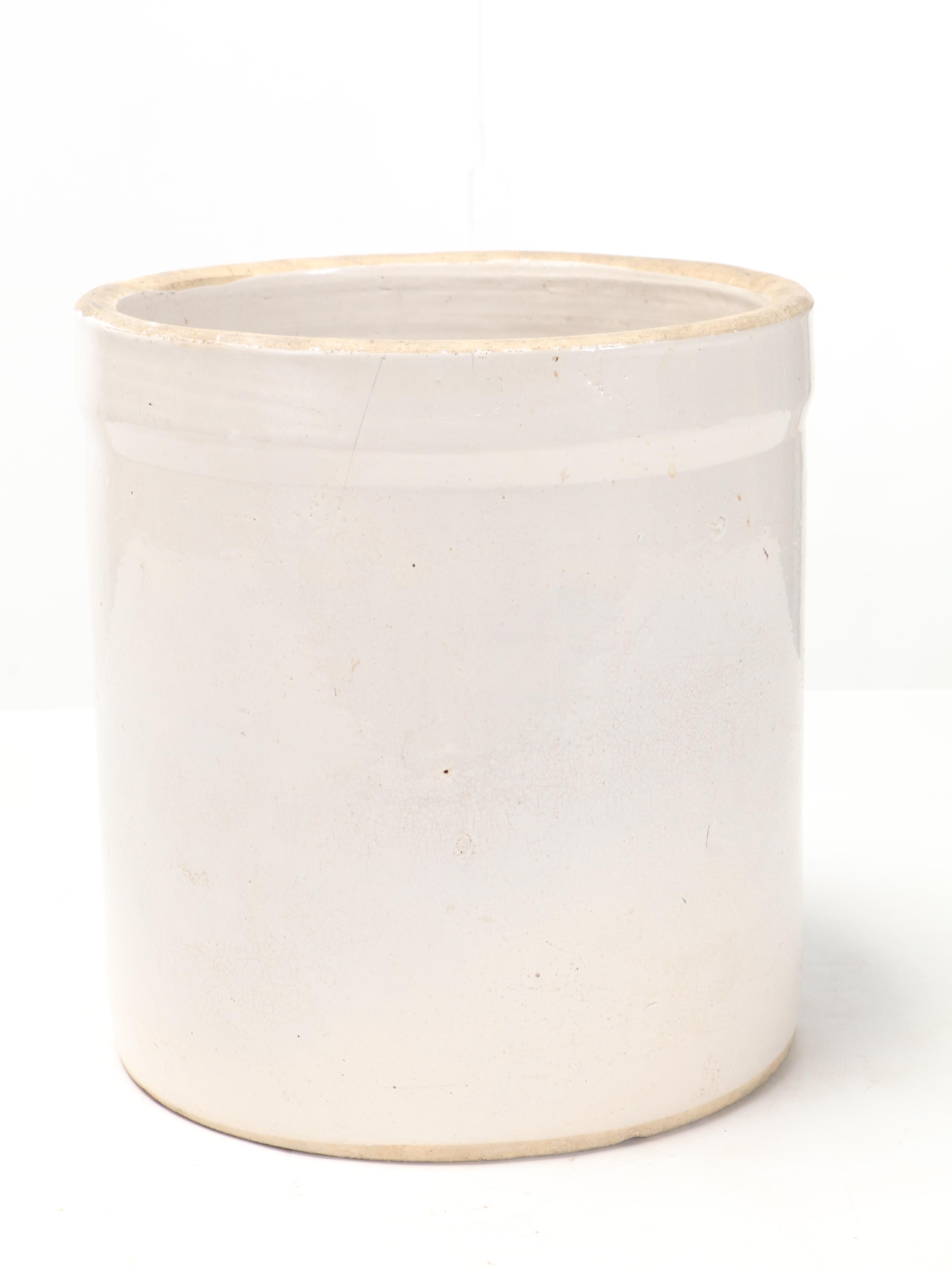 5 Gallon Salt Glazed Stoneware Crock, Early 20th Century | EBTH