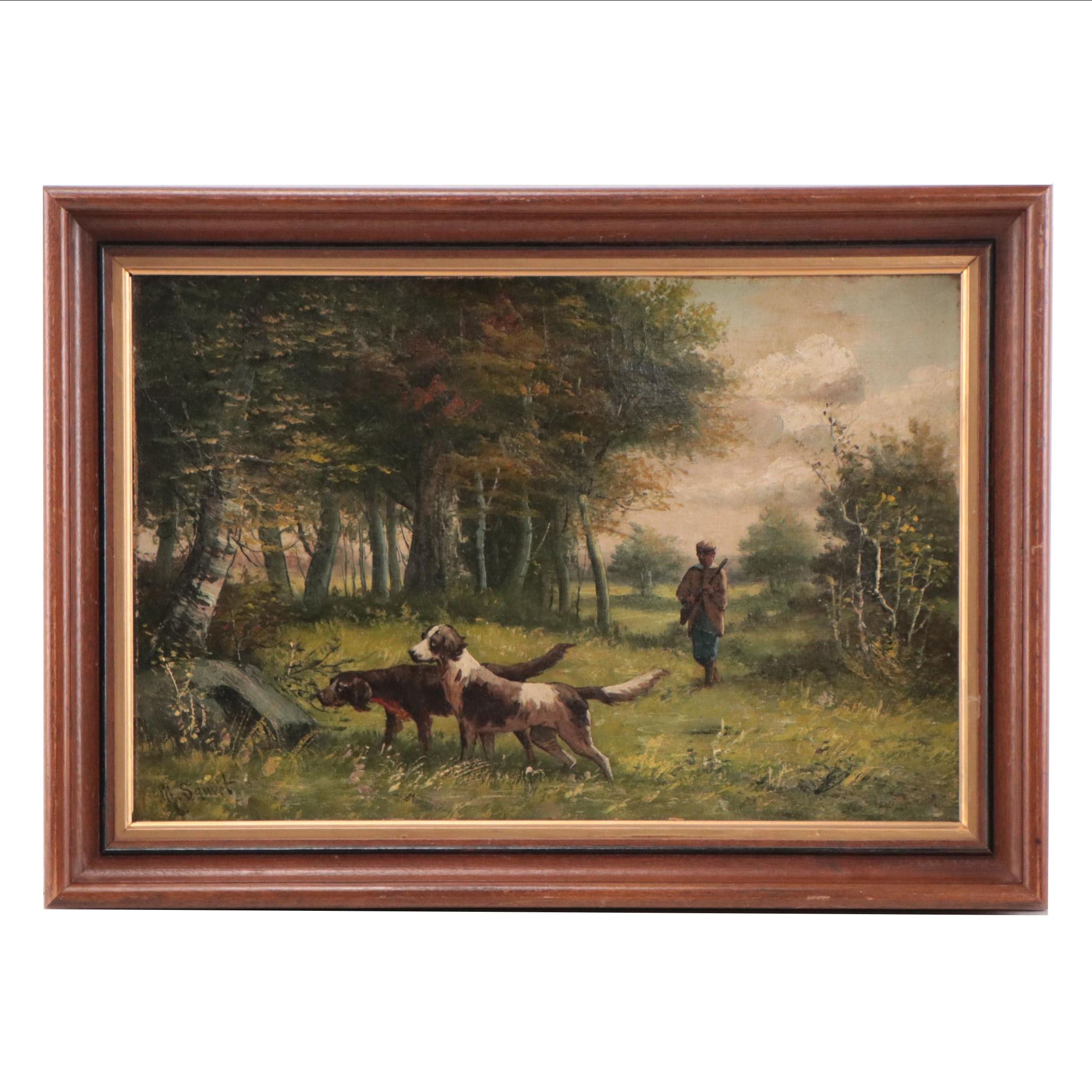 Alan Ellison Oil Painting of a Dog | EBTH