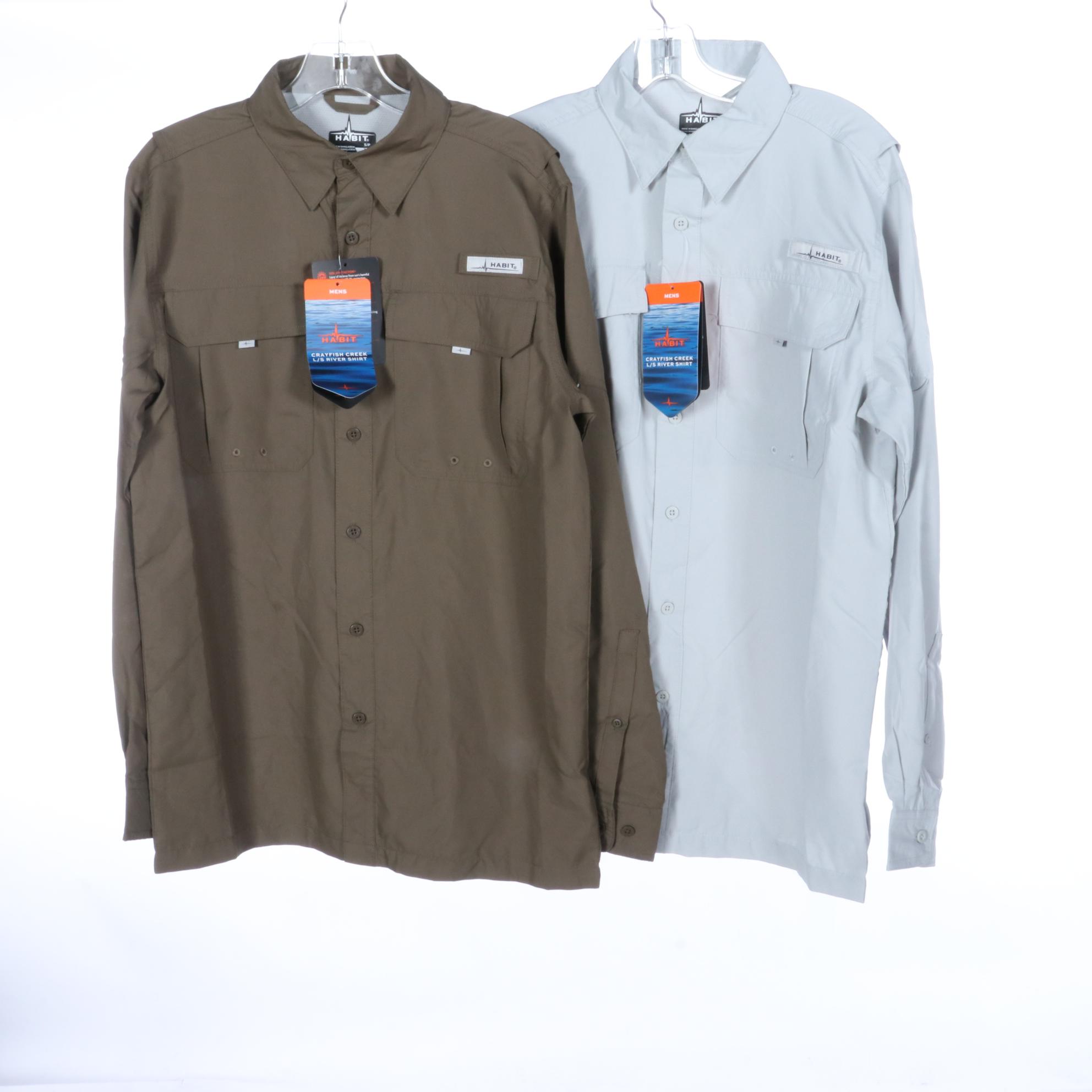 Habit Crayfish Creek River Shirts with 40+ Solar Factor in Checks and ...