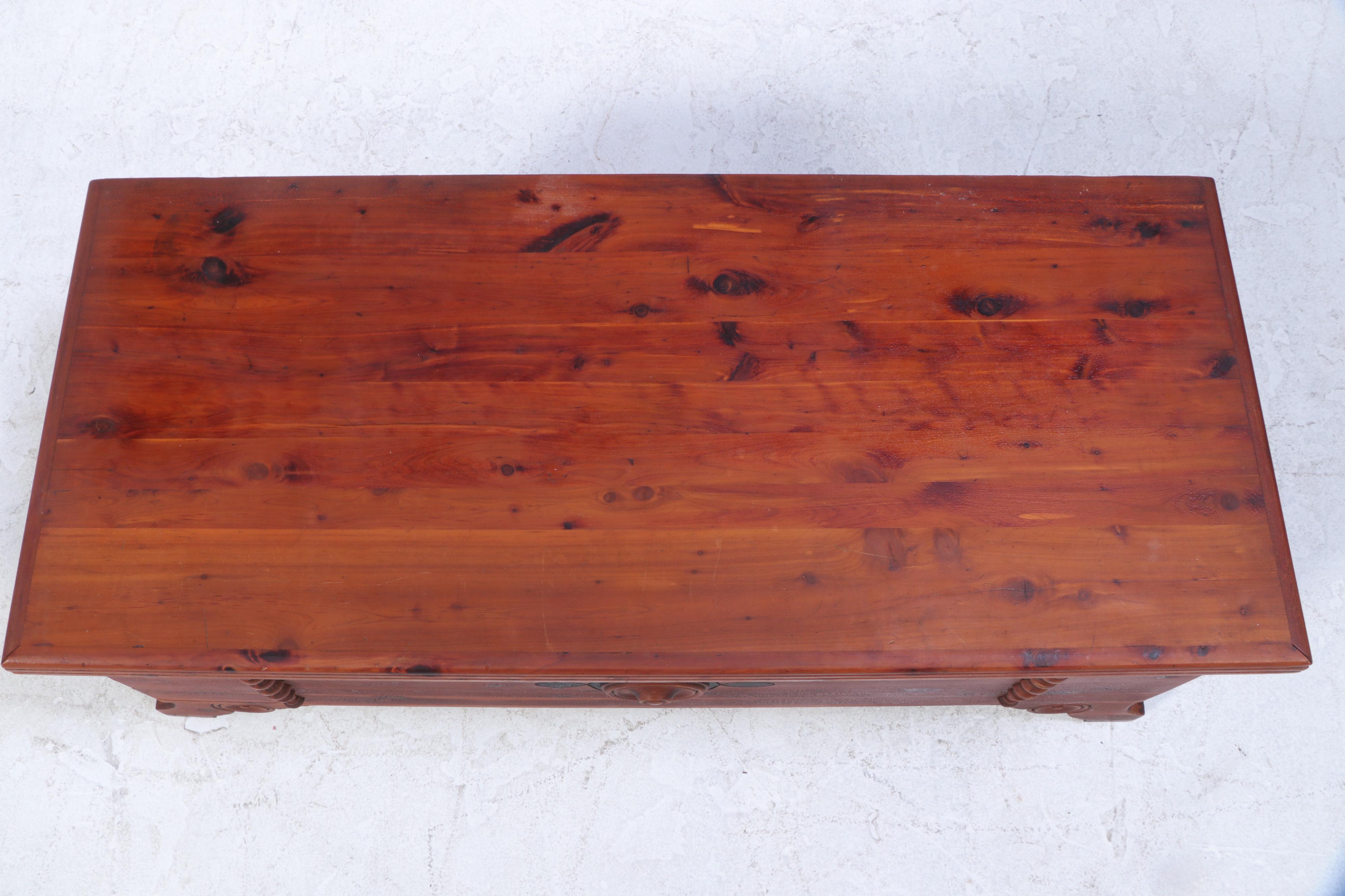 American Parcel-Ebonized Cedar Lift-Lid Chest, Early 20th Century | EBTH