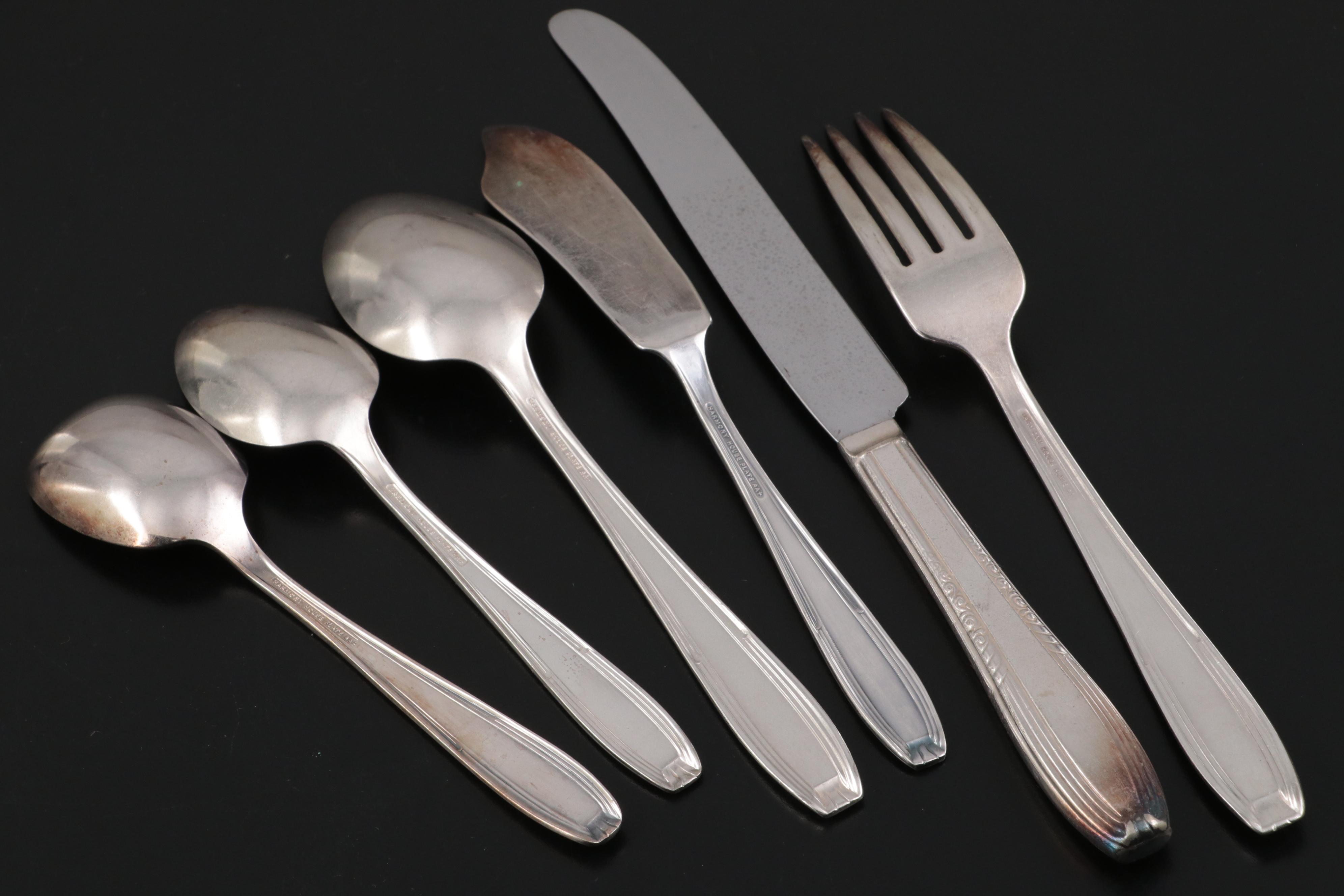 Harmony House "Serenade" Silver Plated Flatware Set, Mid-20th Century ...