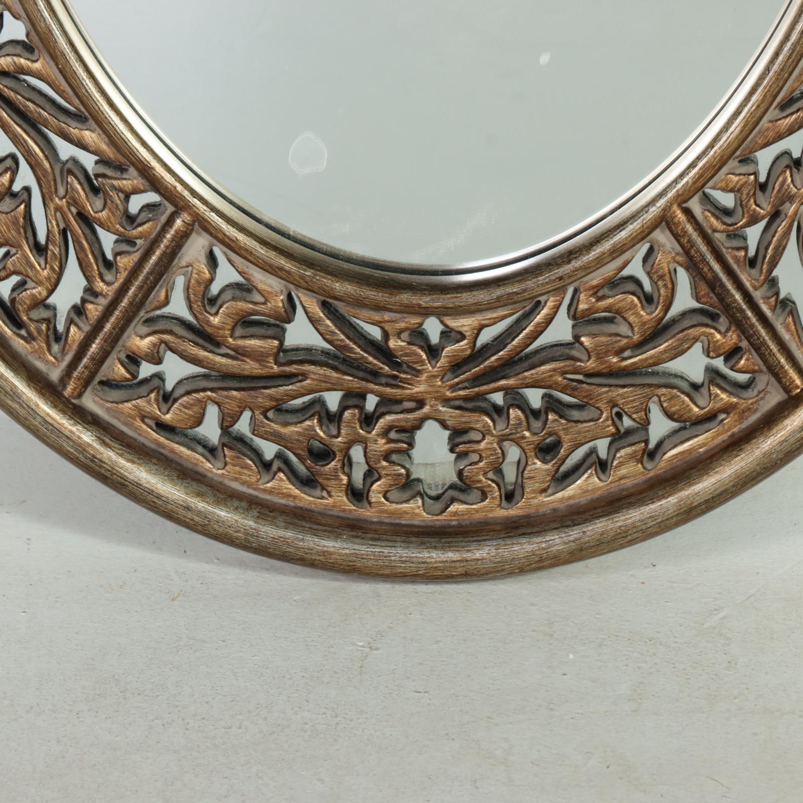 Allen+Roth Composite Oval Mirror in Antique Pewter Finish | EBTH