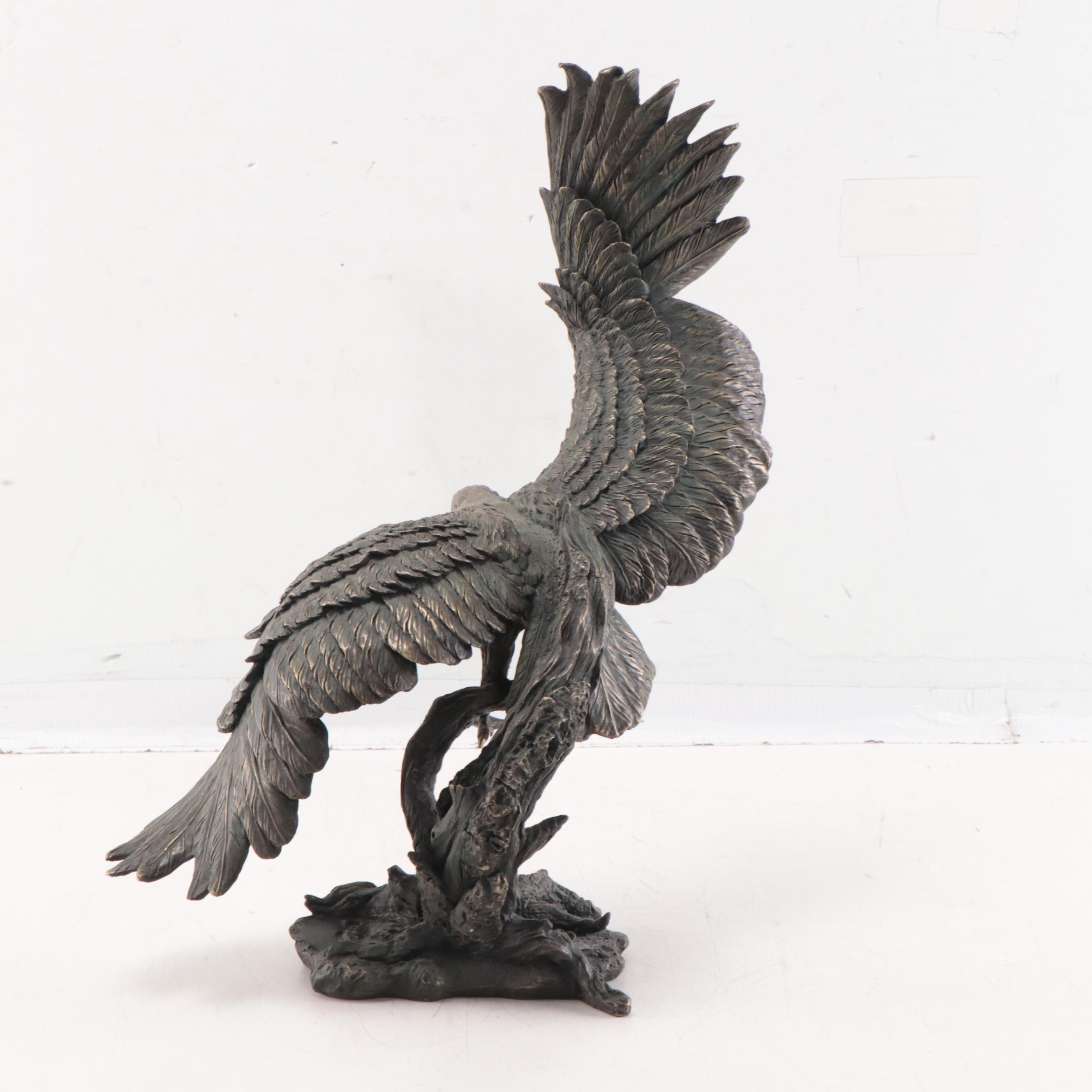 Cast Bronze Eagle Sculpture | EBTH