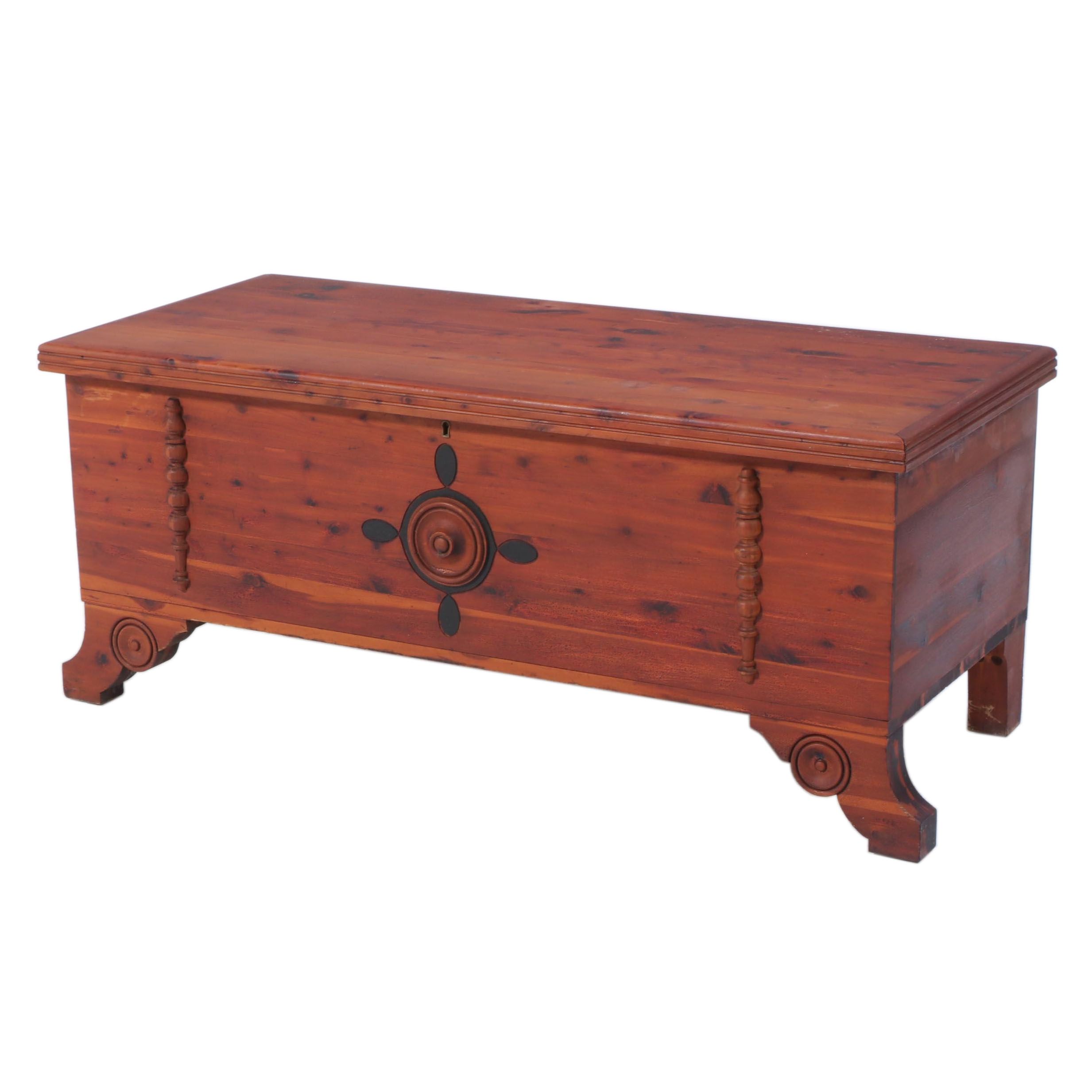 American Parcel-Ebonized Cedar Lift-Lid Chest, Early 20th Century | EBTH