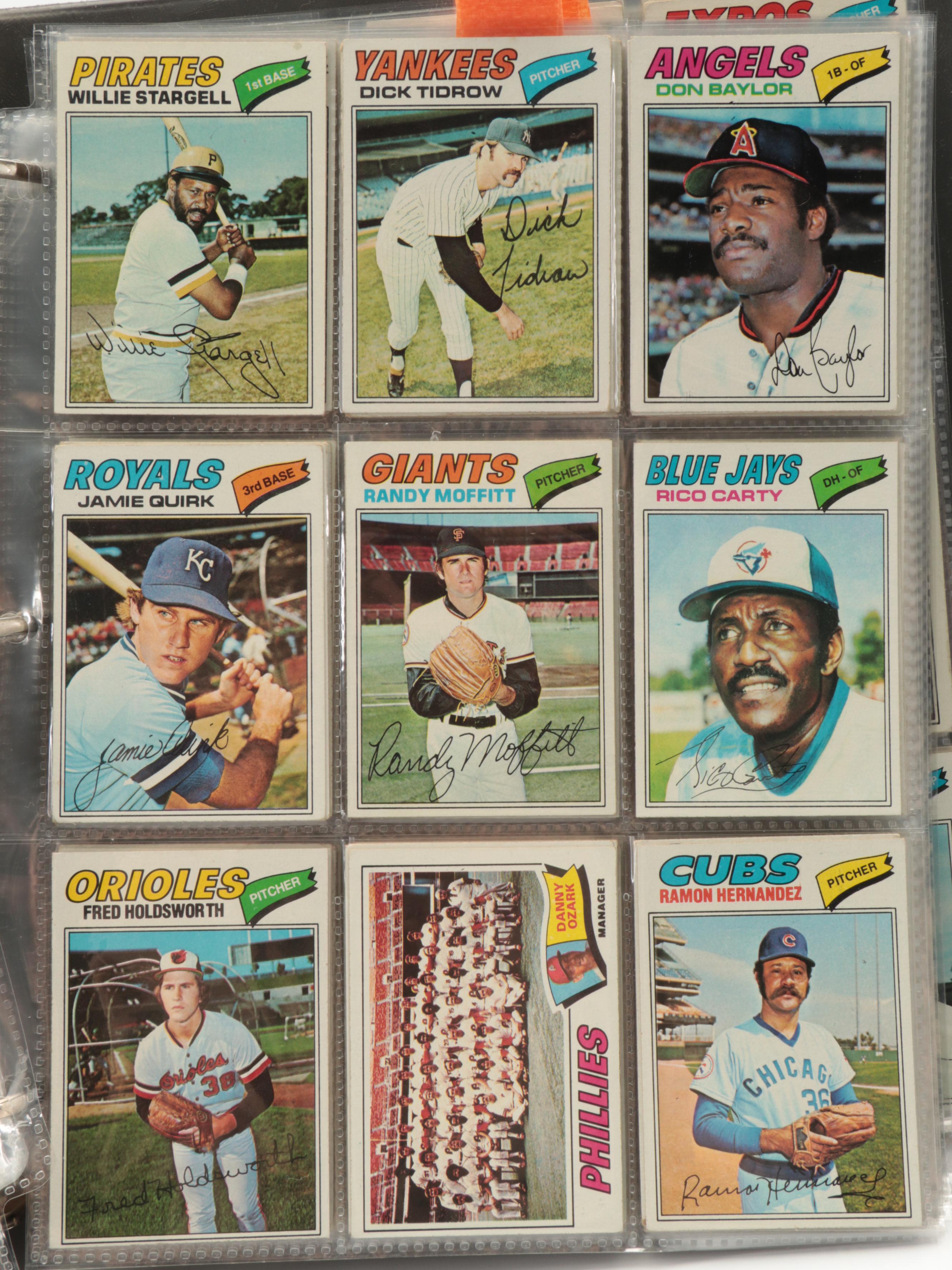 1977 Topps Baseball Cards with Johnny Bench, Jim Palmer and More | EBTH