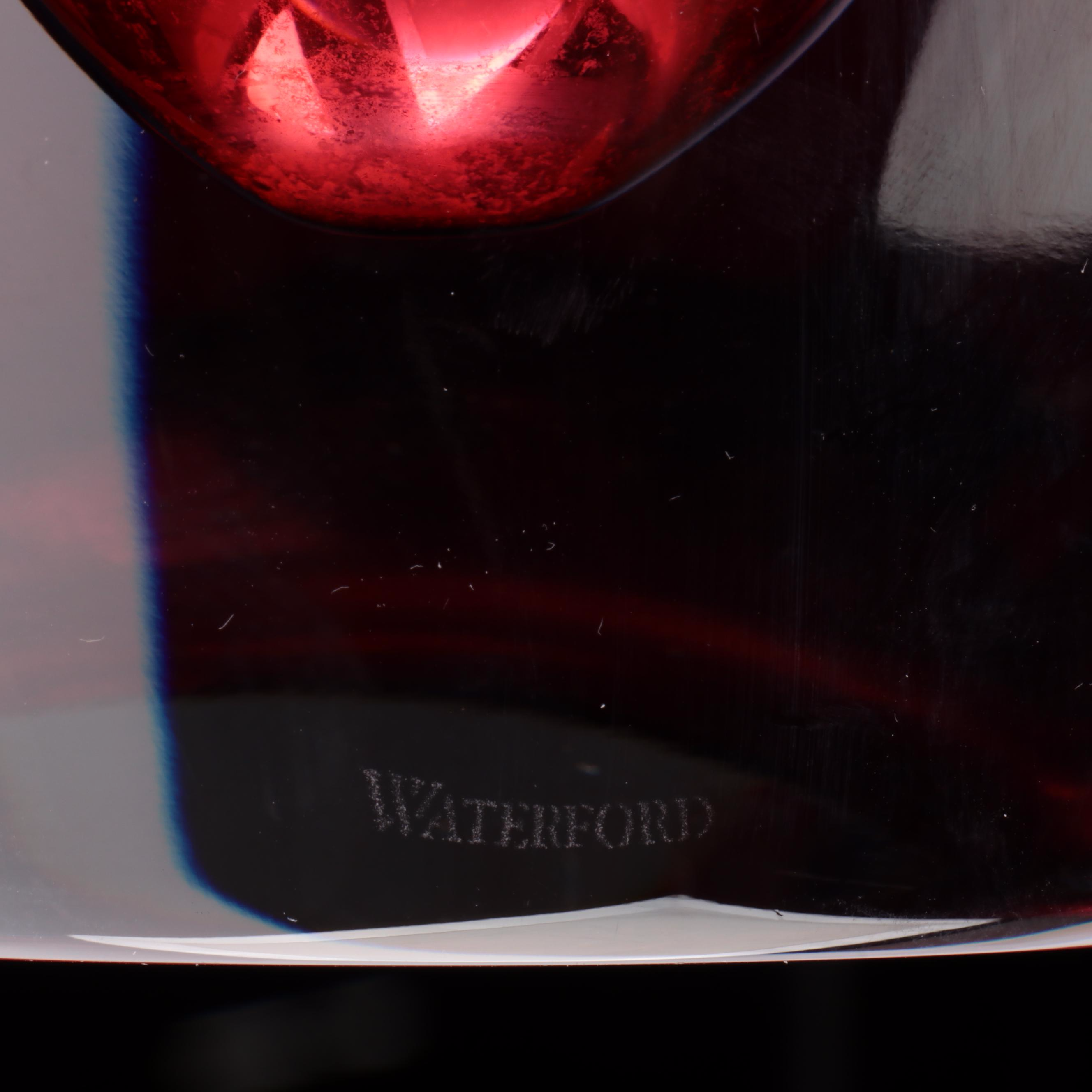 Waterford Crystal "Metra Red" Vase, 2004-2010 | EBTH