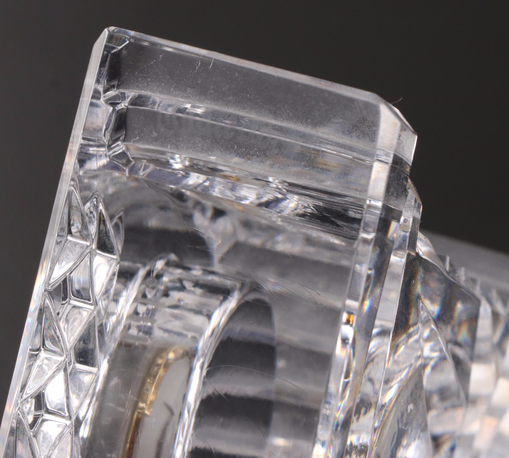 Orrefors Crystal "Love Birds" vase with Waterford Crystal "Carriage ...