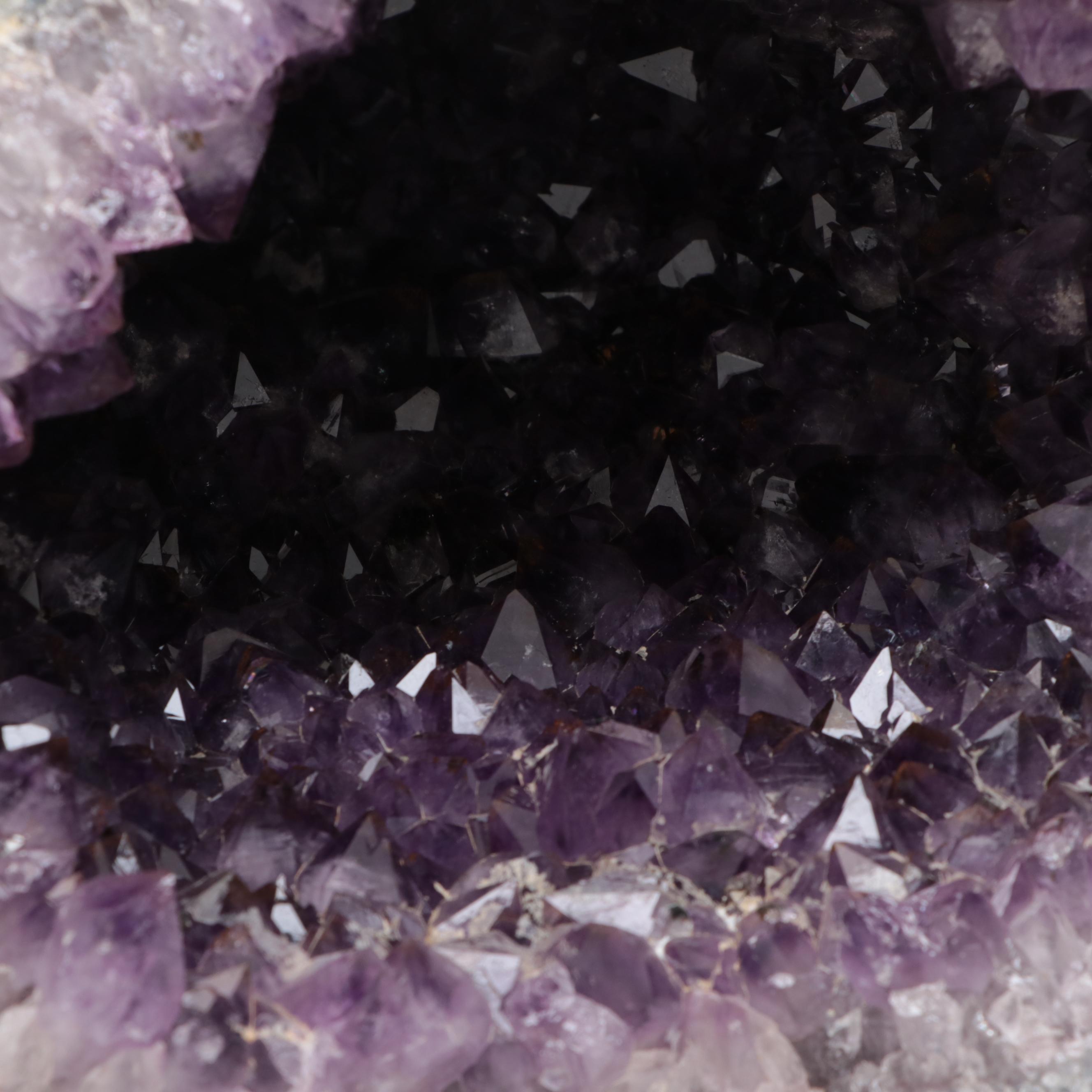 Large Purple Amethyst Geode Half Specimen | EBTH