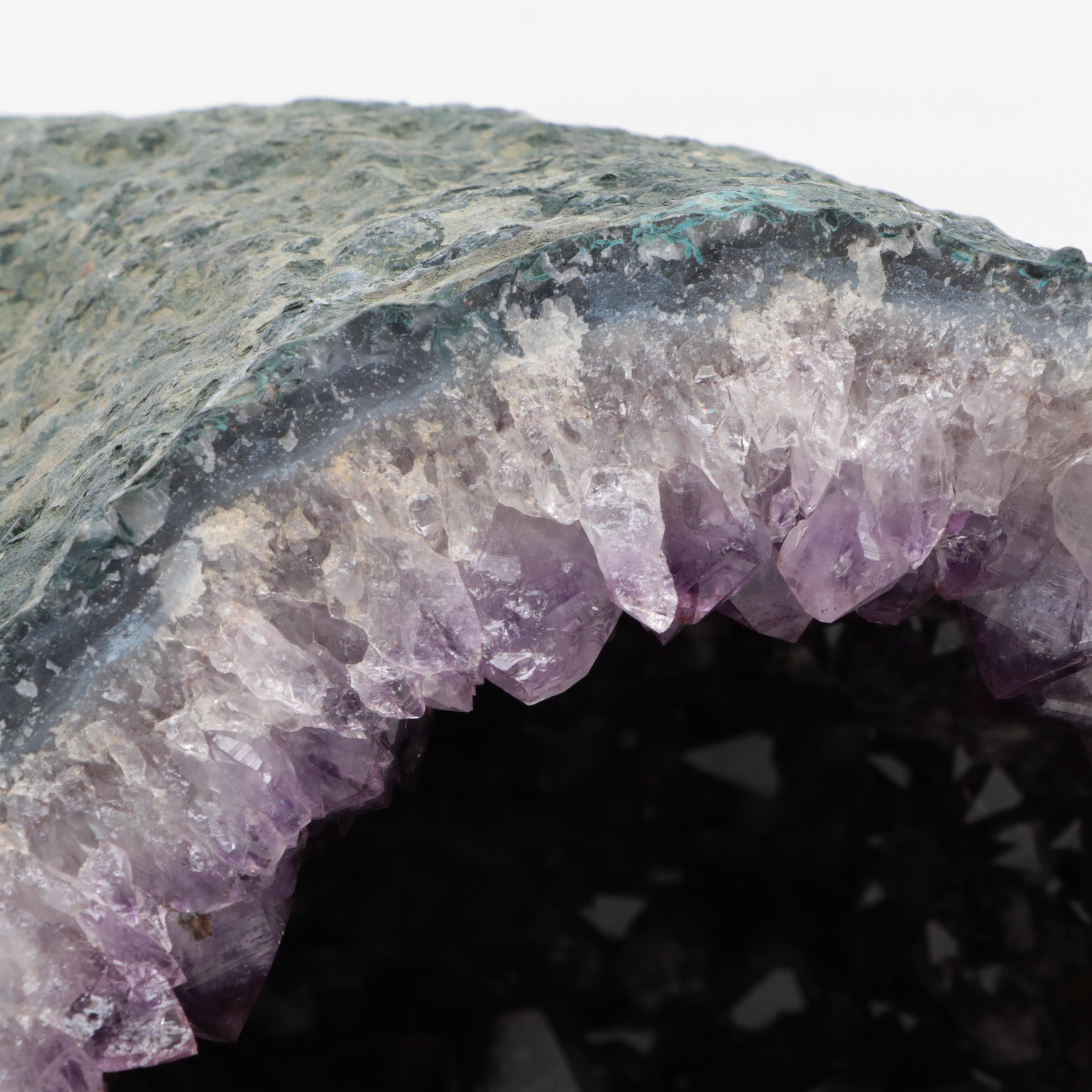 Large Purple Amethyst Geode Half Specimen | EBTH