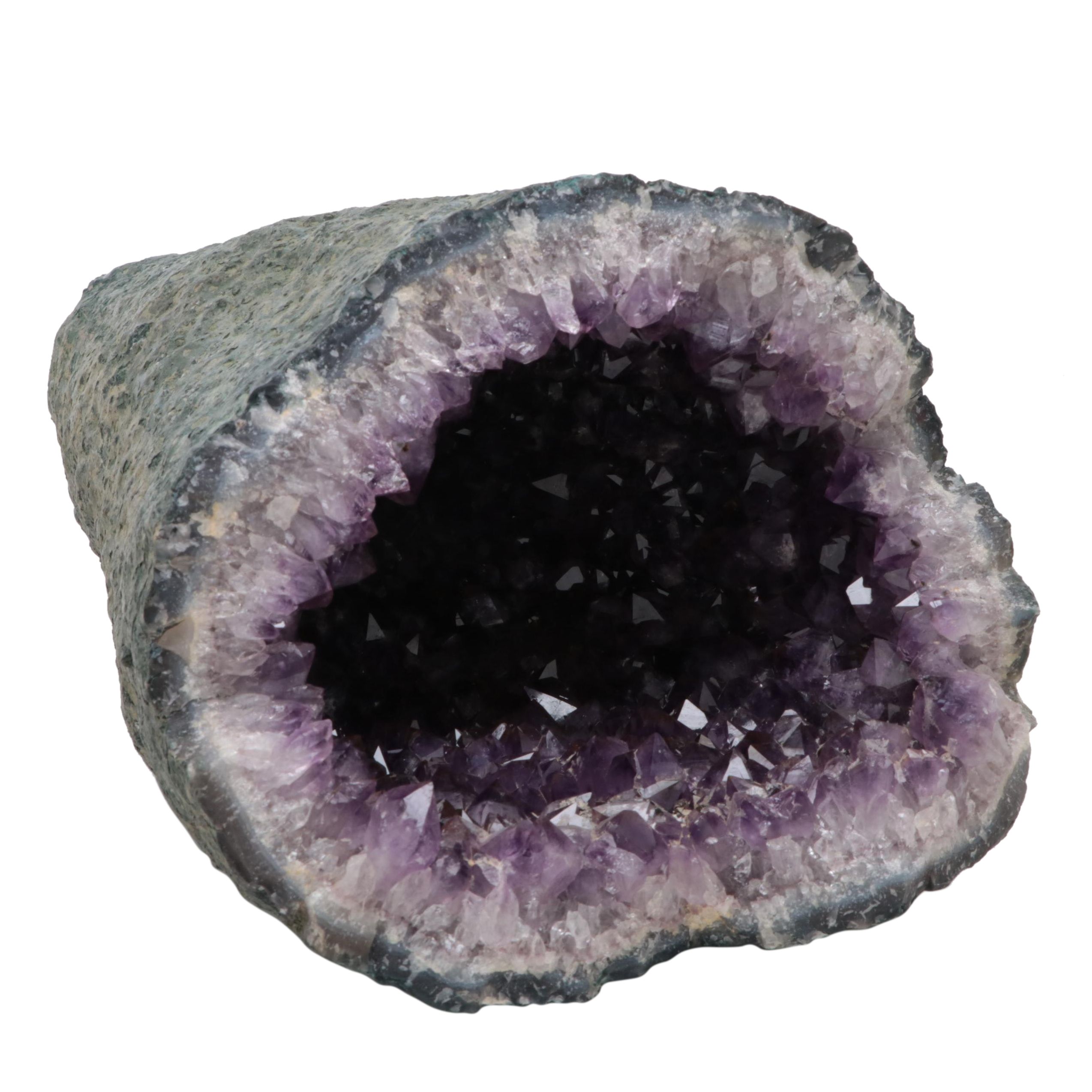 Large Purple Amethyst Geode Half Specimen | EBTH