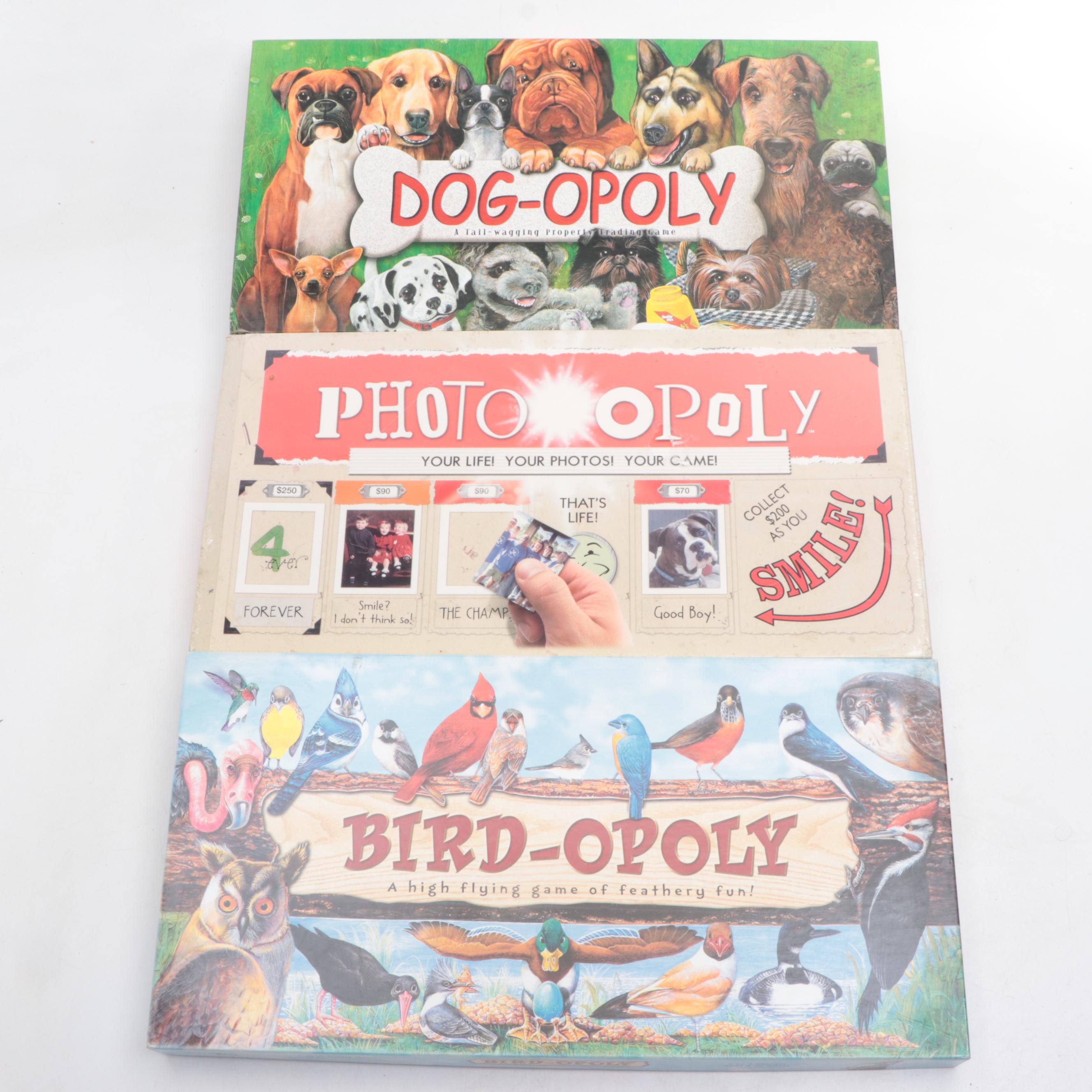 Horse-opoly, Bird-opoly, Photo-opoly, and Dog-opoly Board Games | EBTH