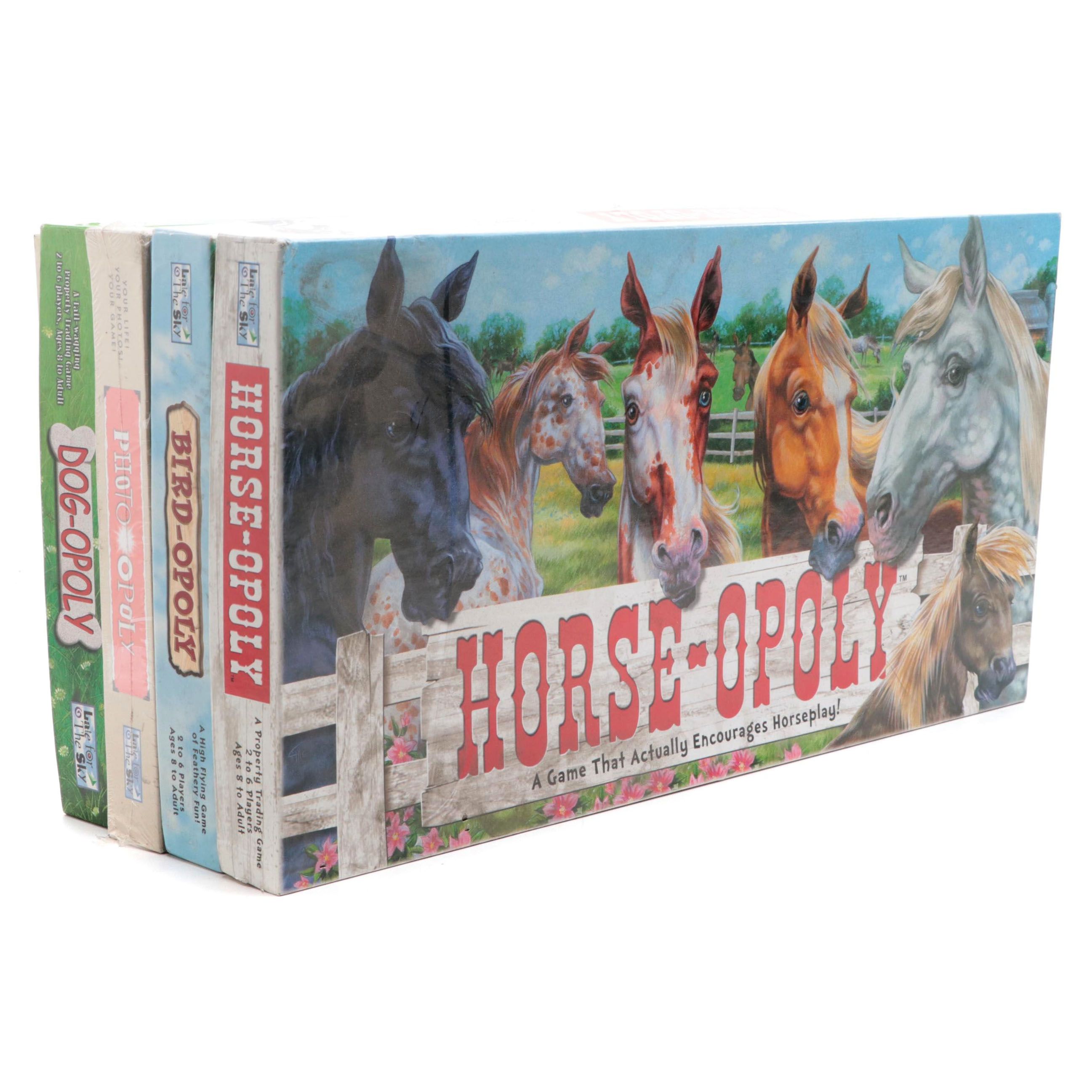 Horse-opoly, Bird-opoly, Photo-opoly, and Dog-opoly Board Games | EBTH