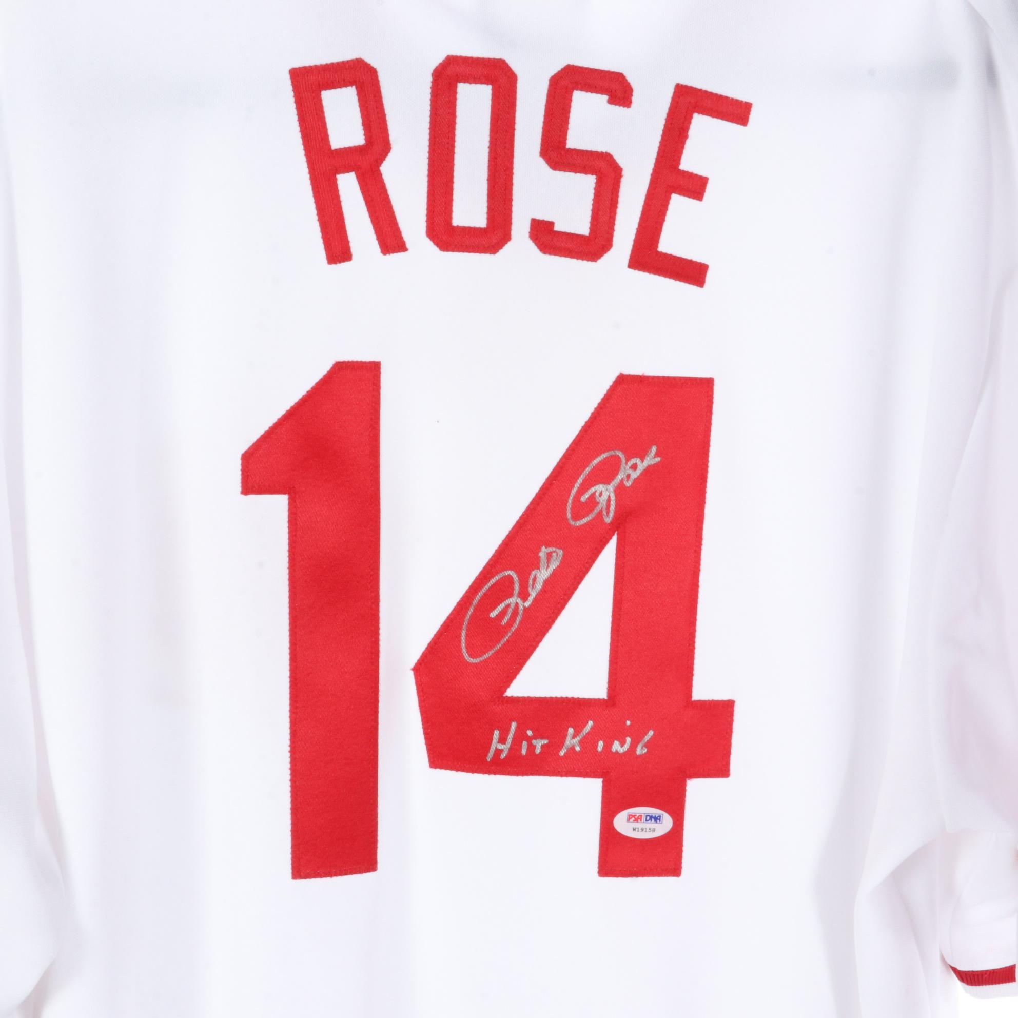 Cincinnati Reds "The Great Eight" Signed Stitched Jerseys, Pete Rose ...