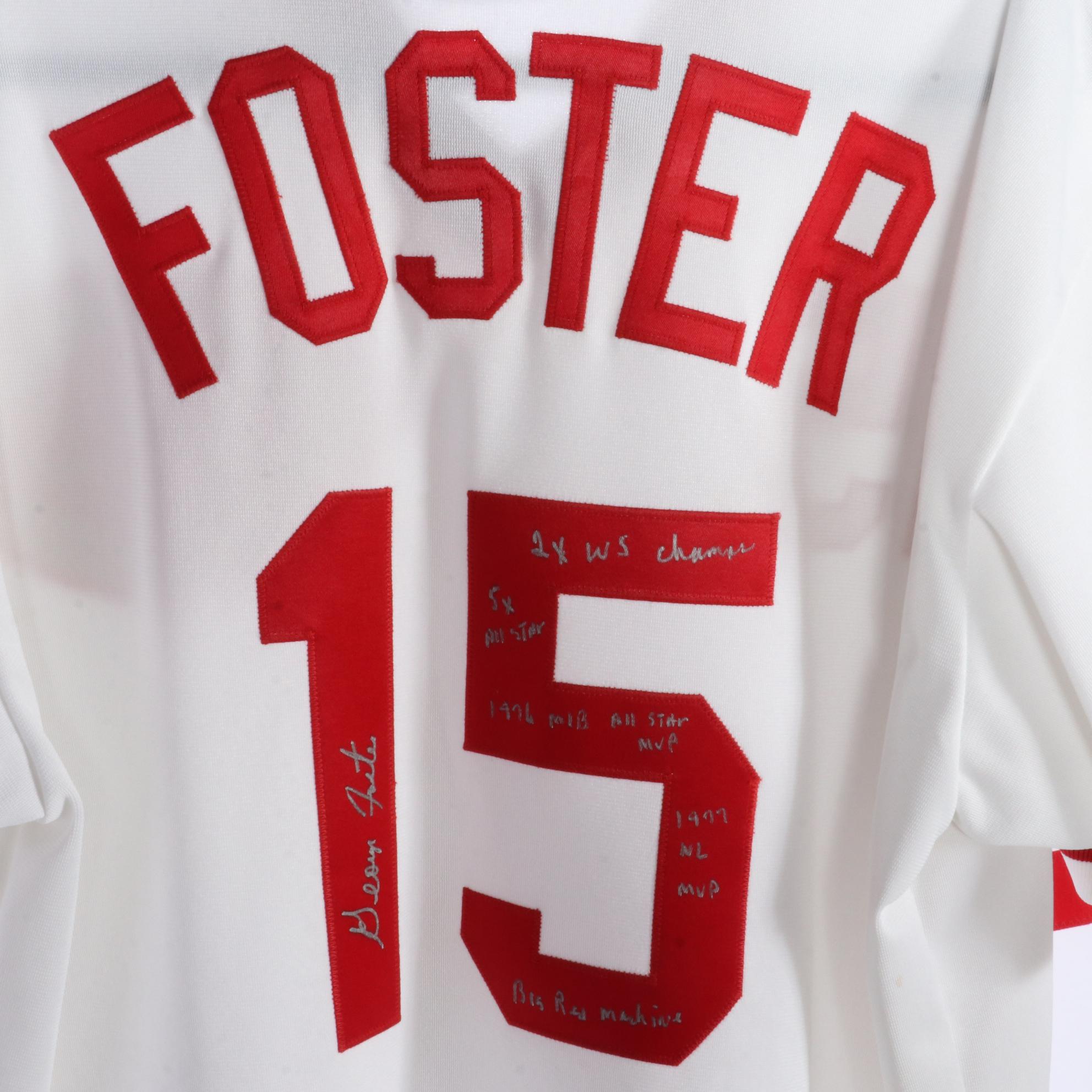 Cincinnati Reds "The Great Eight" Signed Stitched Jerseys, Pete Rose ...