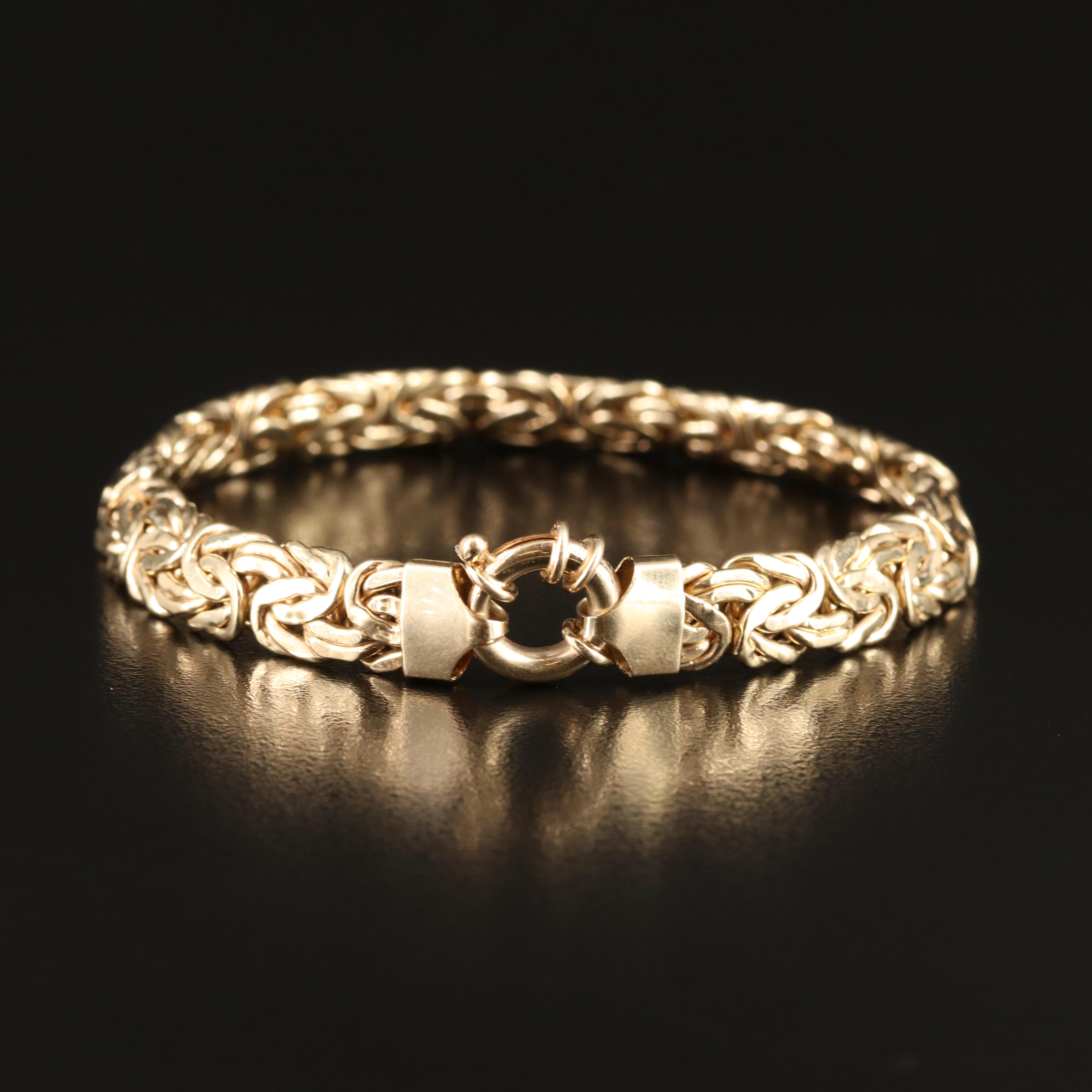 14K Byzantine Chain Bracelet | EBTH